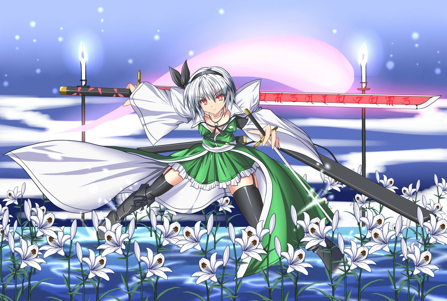 Download Youmu Konpaku Anime Touhou Wallpaper