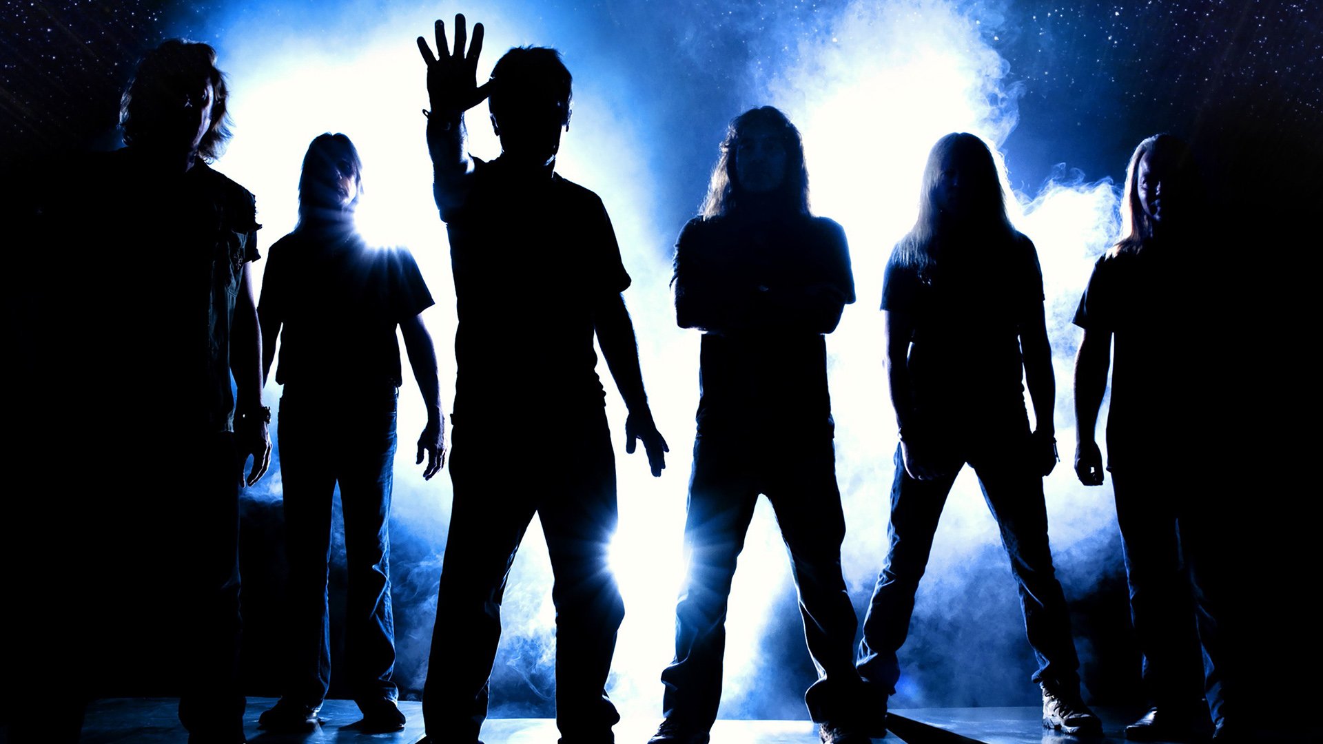 Iron Maiden - Blue Silhouettes (HD Music Wallpaper) | 1920x1080 ...
