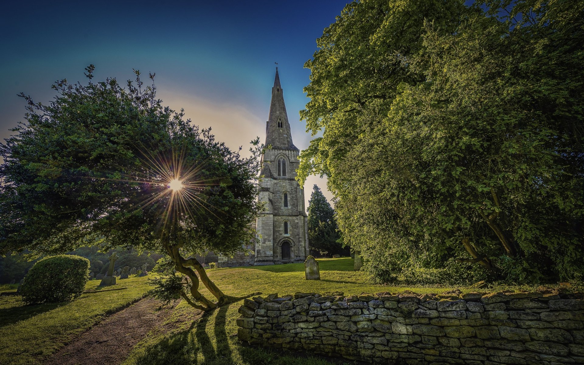 Serene Church at Sunset – HD Religious Wallpaper | 2560x1600 ...