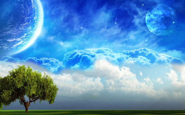 Dreamy Planet Beach - Fantasy HD Wallpaper