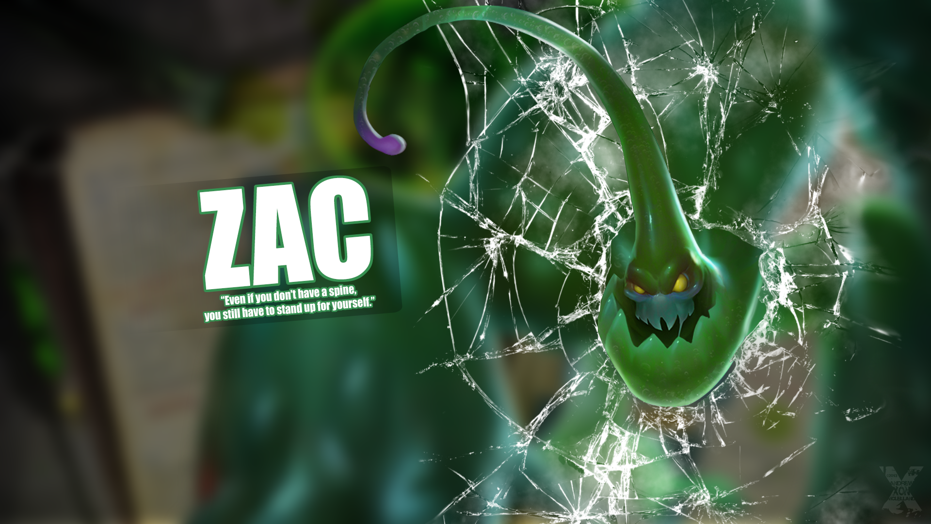 Zac — League of Legends HD Wallpaper: The Elastic Ooze