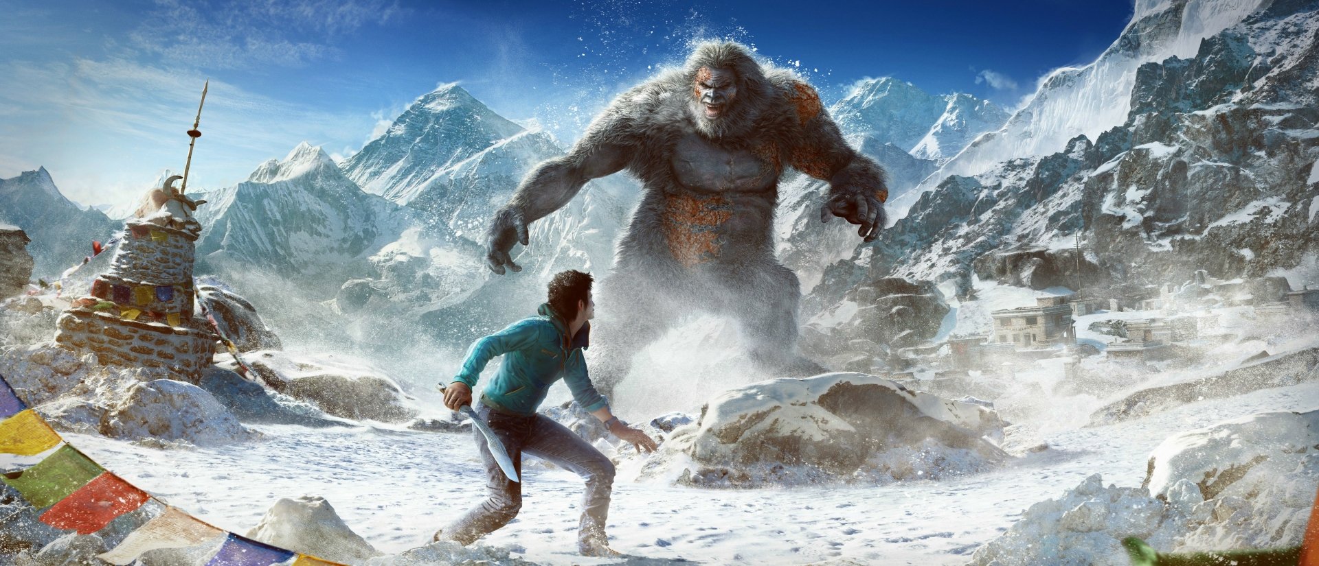 Epic Yeti Encounter in Far Cry 4 - 4K Ultra HD Wallpaper