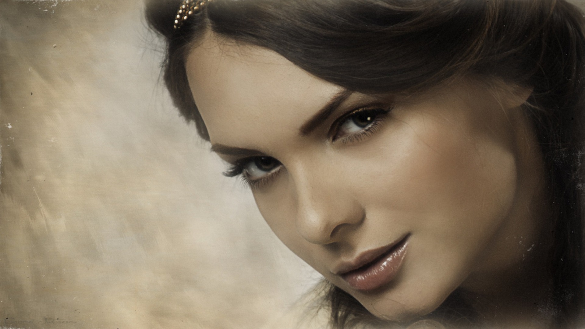 Elegant Woman's Face - Stunning HD Wallpaper
