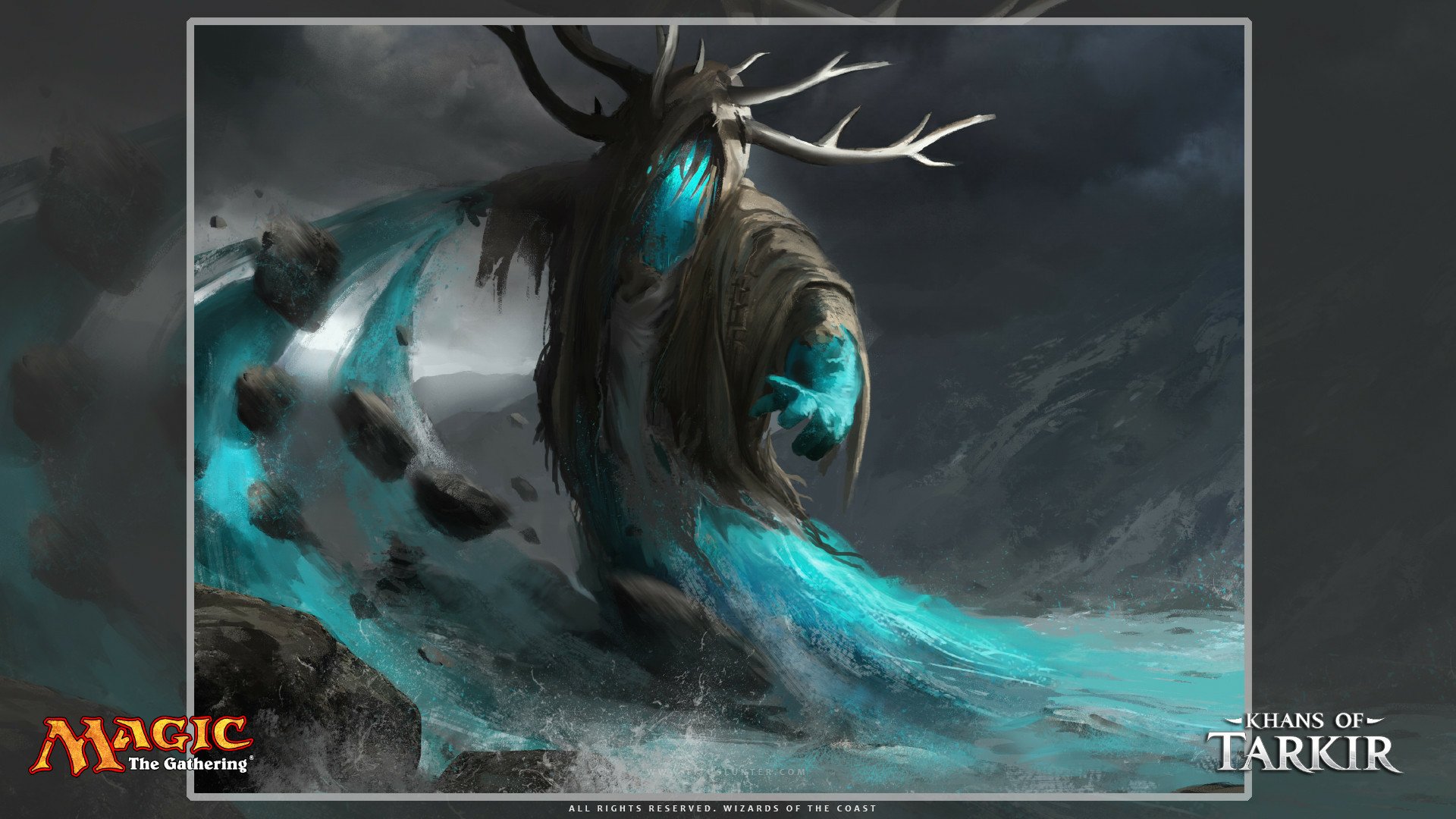 Aether Stag Warden — Magic: The Gathering HD Wallpaper | 1920x1080 ...