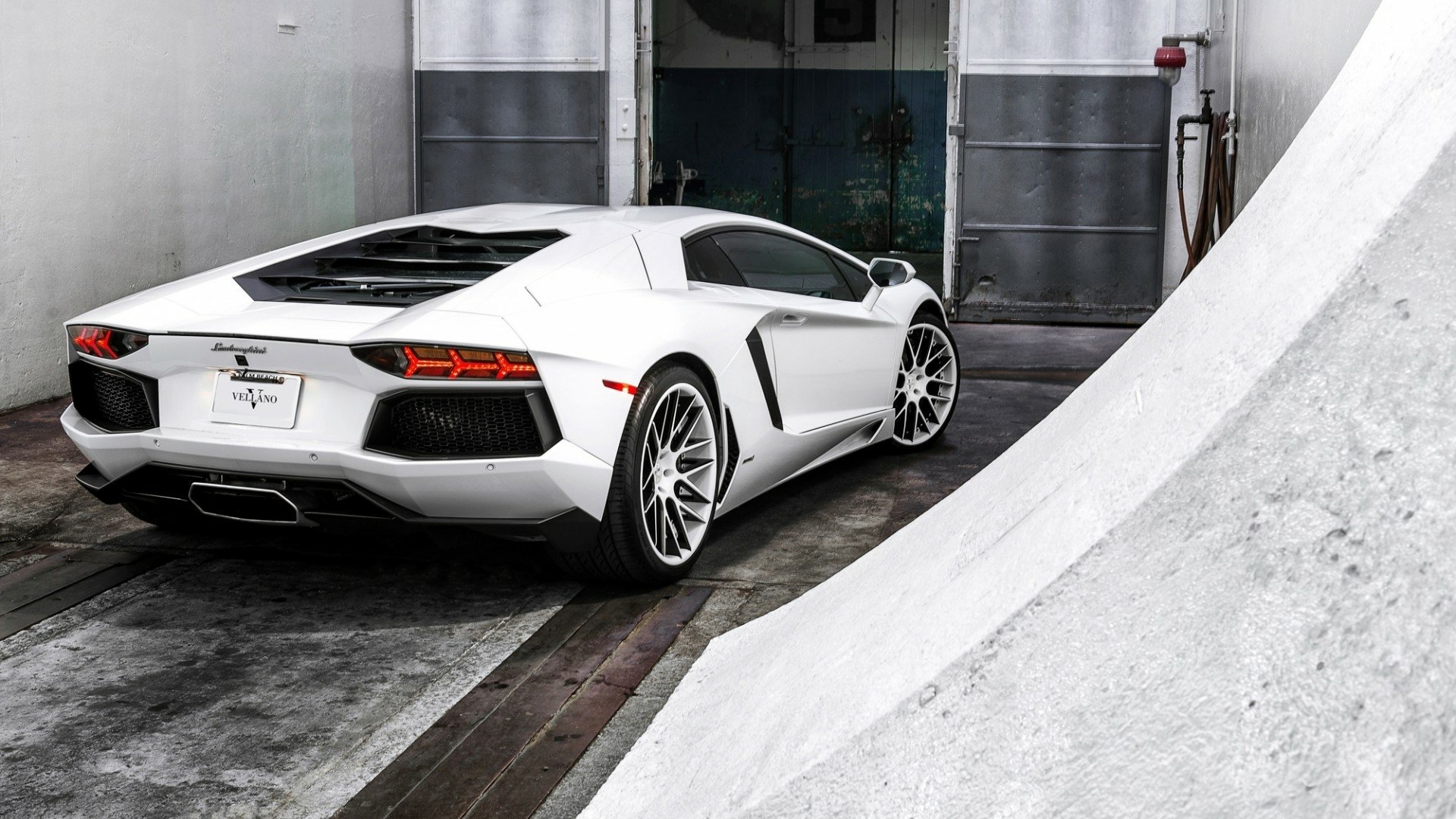 Download White Car Car Lamborghini Vehicle Lamborghini Aventador HD ...