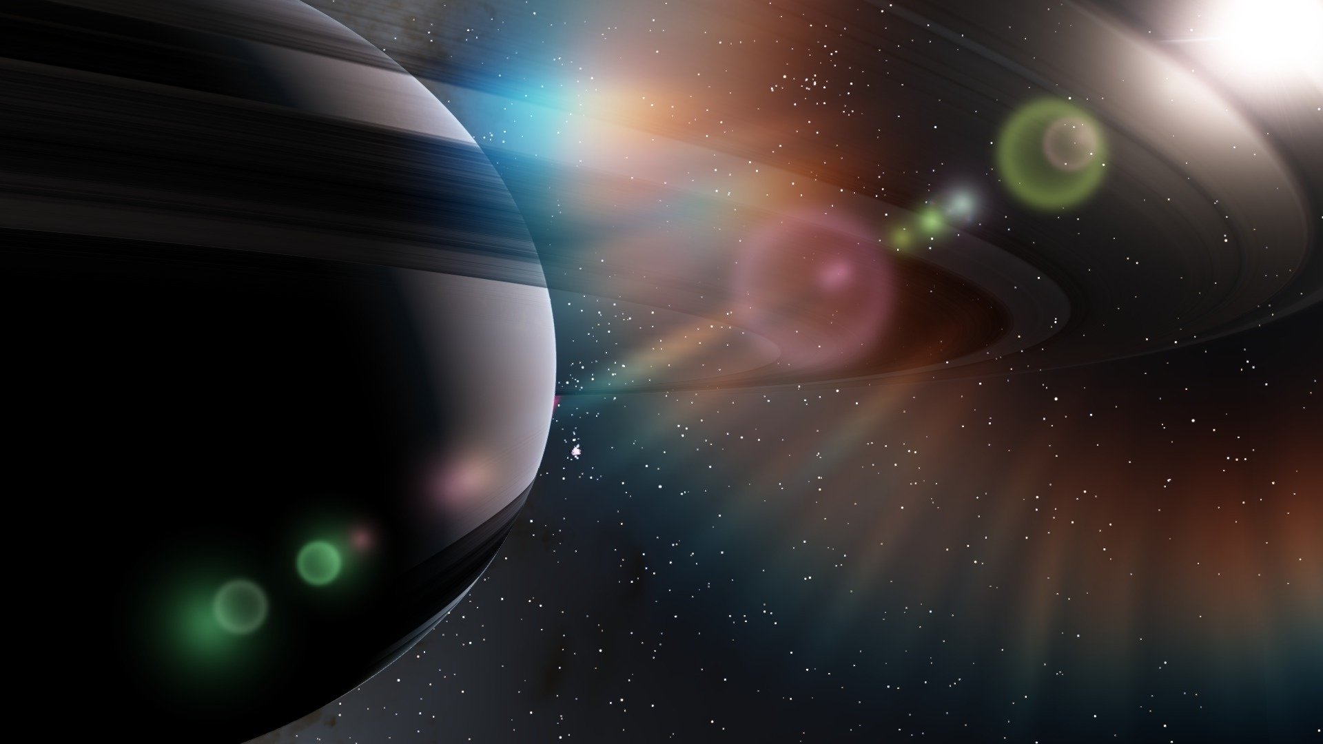 Download Space CGI 3D Sci Fi Planetary Ring HD Wallpaper