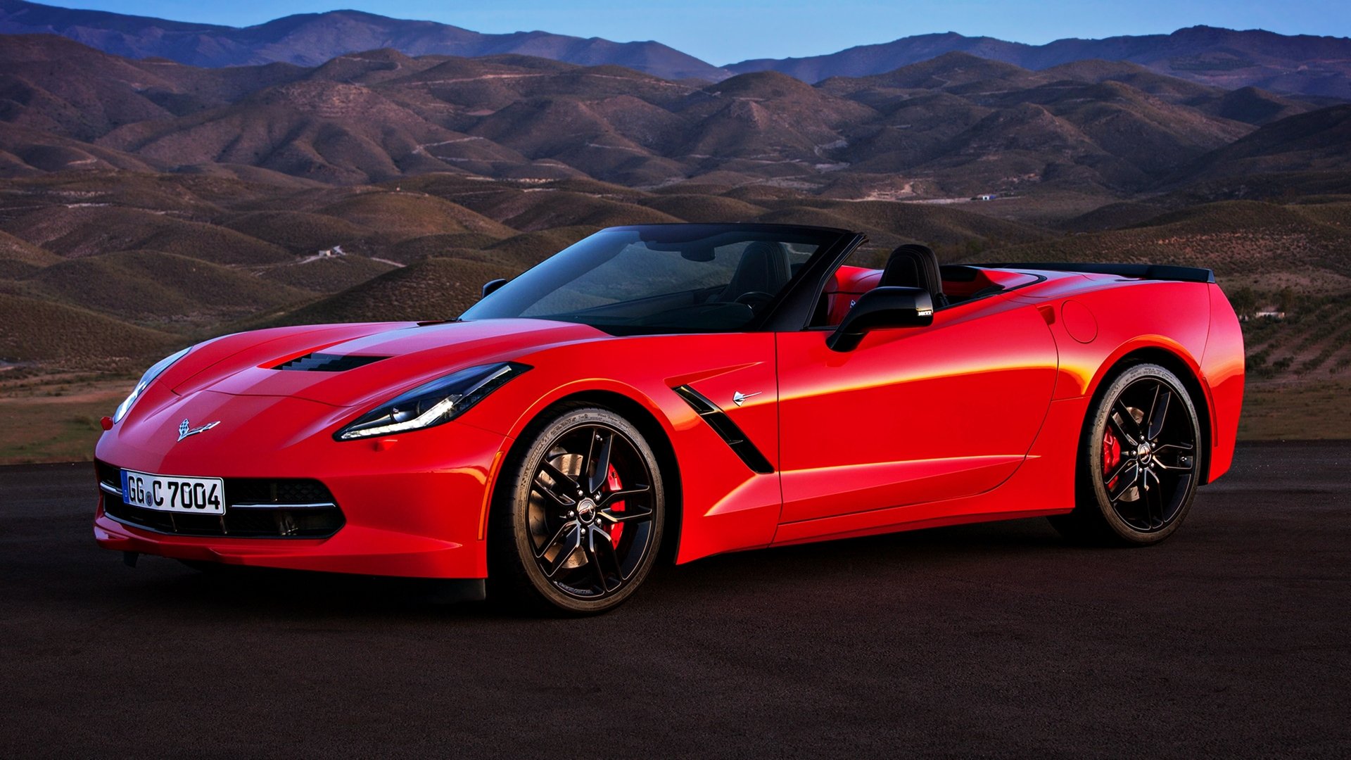 Chevrolet Corvette Stingray — 4K Red Performance Wallpaper