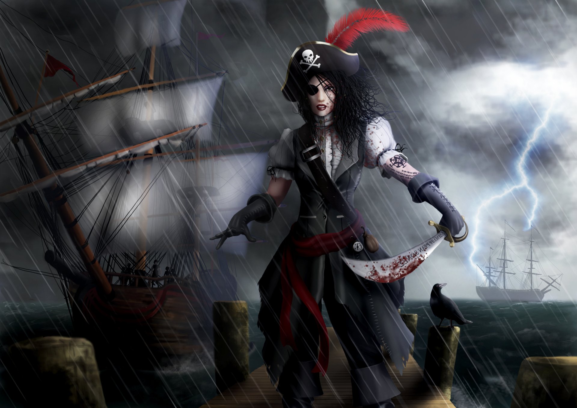 Download Fantasy Pirate HD Wallpaper by Ryan Jones