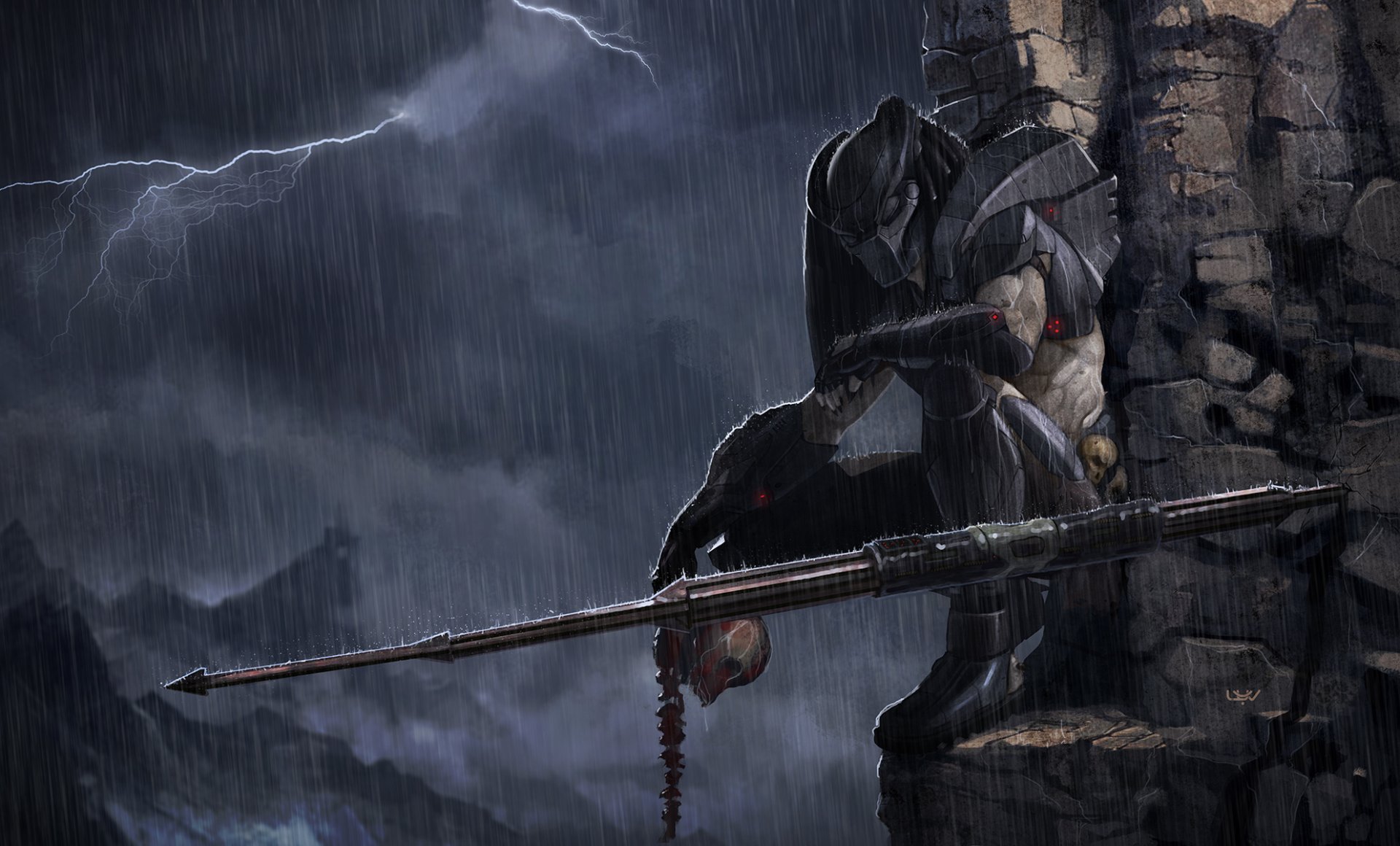 Epic Sci-Fi Predator HD Wallpaper – Free Download by Yvan Quinet