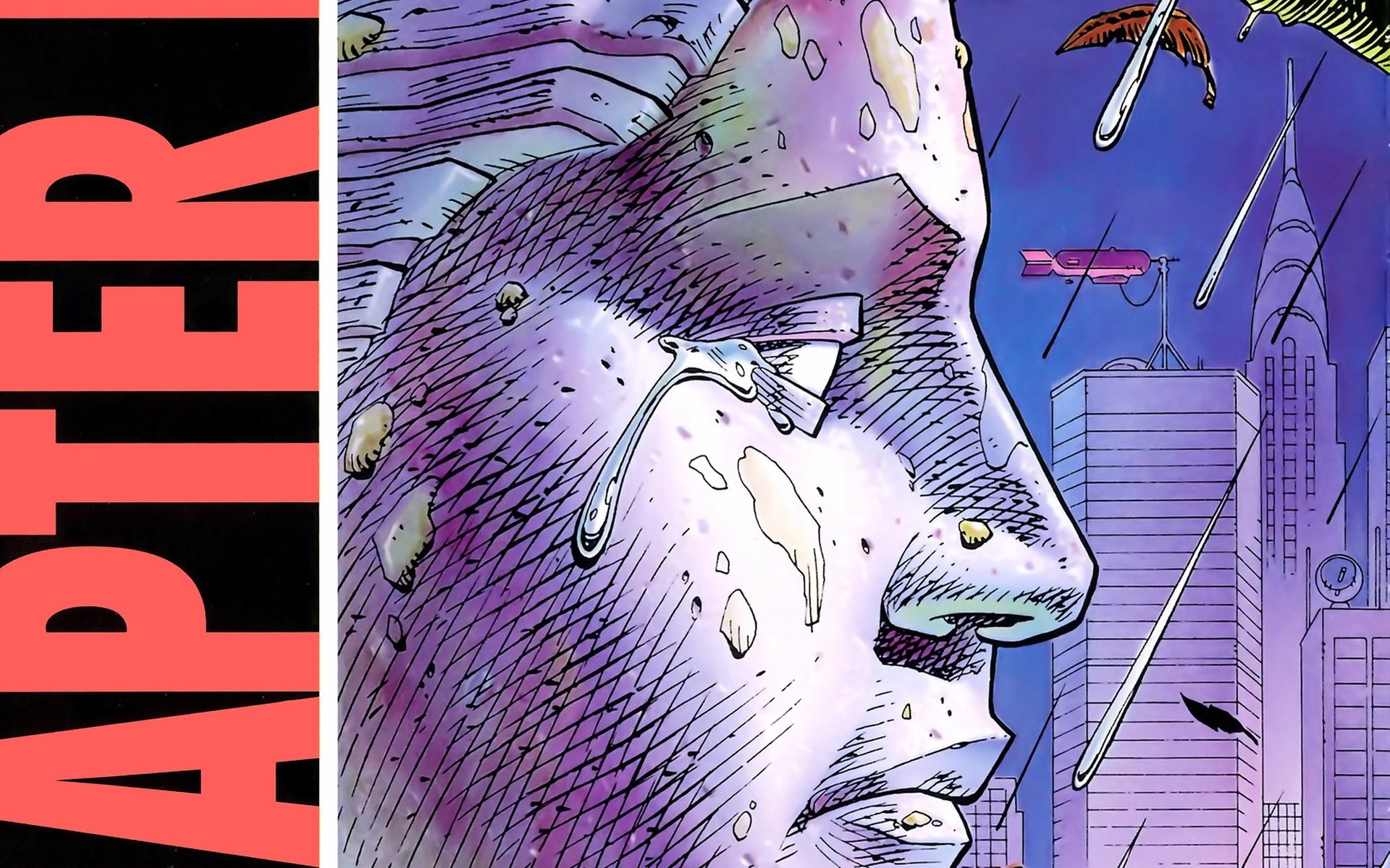 Watchmen Comic HD Wallpaper: Iconic Graphic Novel Art