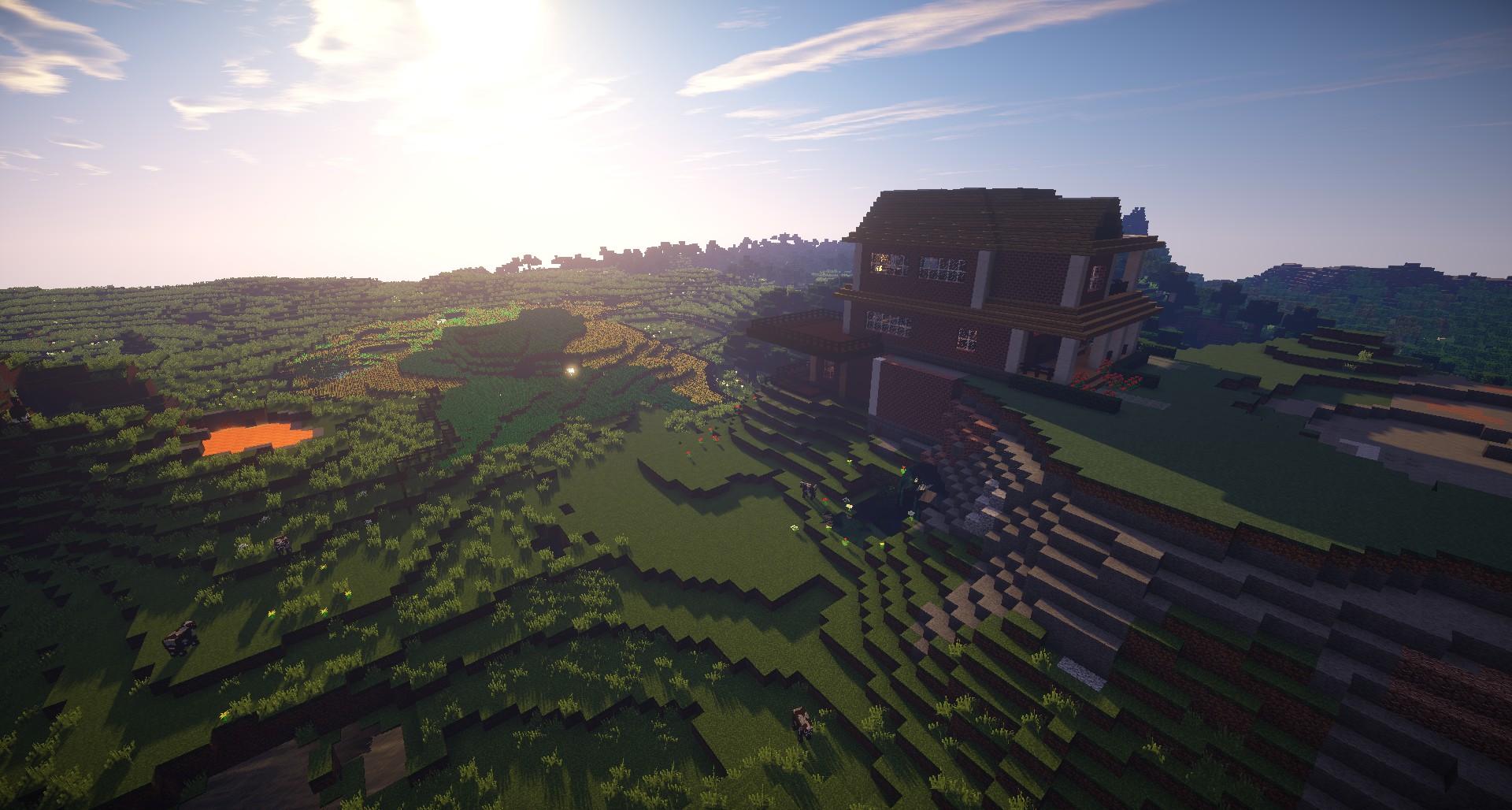 Minecraft HD Wallpaper: Scenic Blocky Landscapes