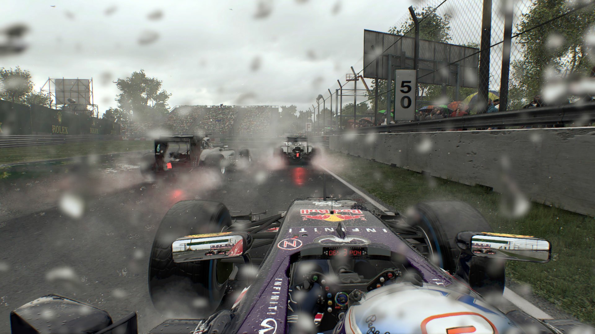 F1 2015 Rainy Race Dynamic HD Wallpaper