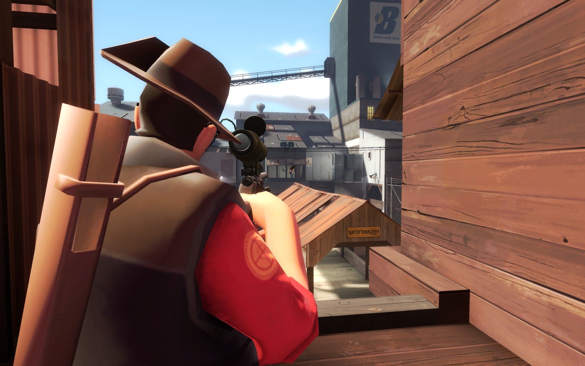 Team Fortress 2 HD Wallpaper: Sharpshooter in Action