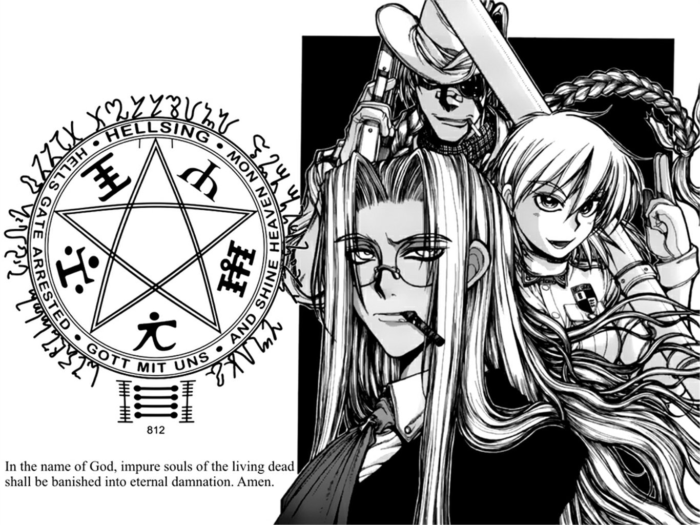 Hellsing Anime HD Wallpaper: Dark Elegance Unleashed | 1366x1024 ...