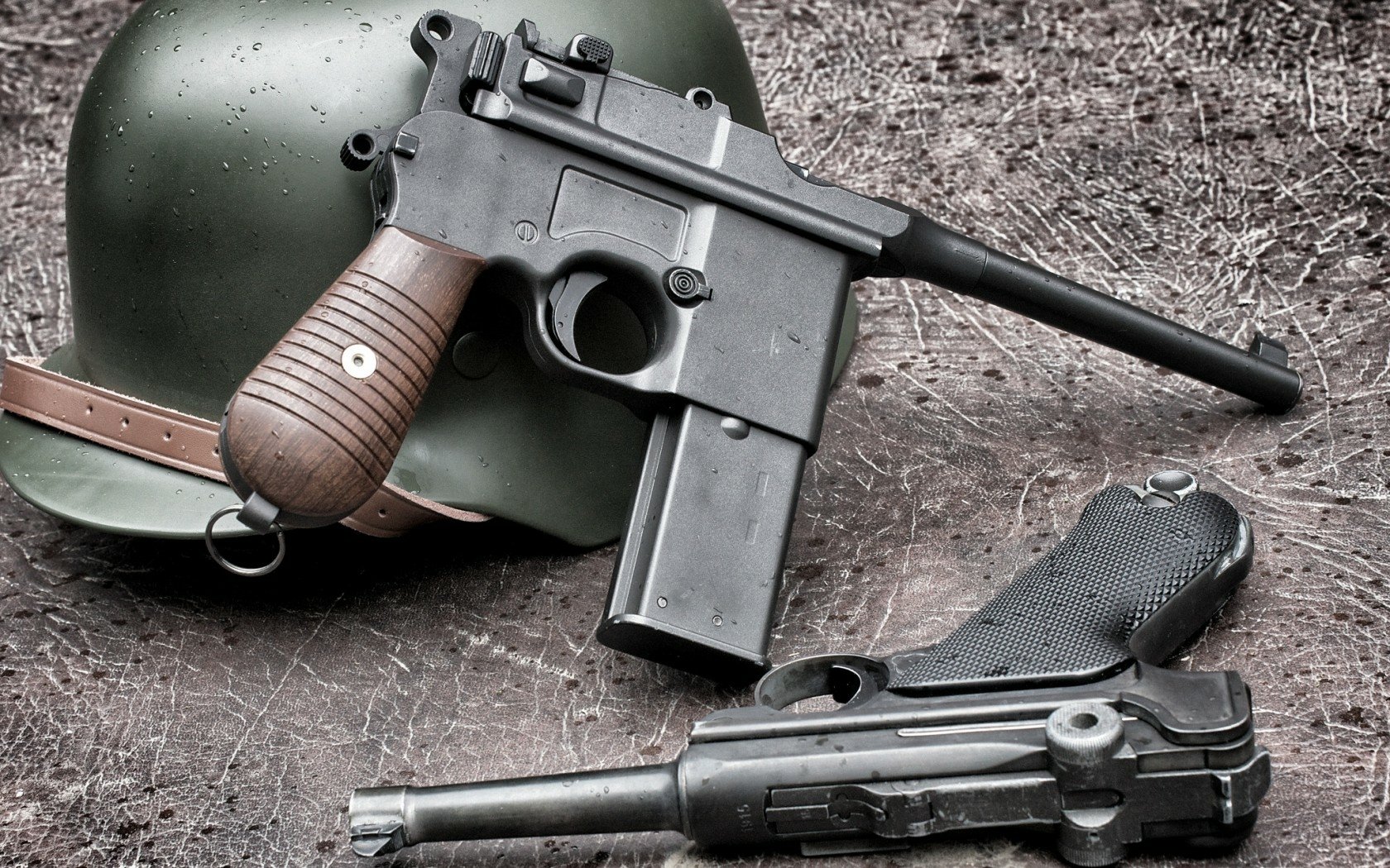 Mauser C96 Classic: Vintage Pistol HD Wallpaper | 1680x1050 | Wallpaper ...