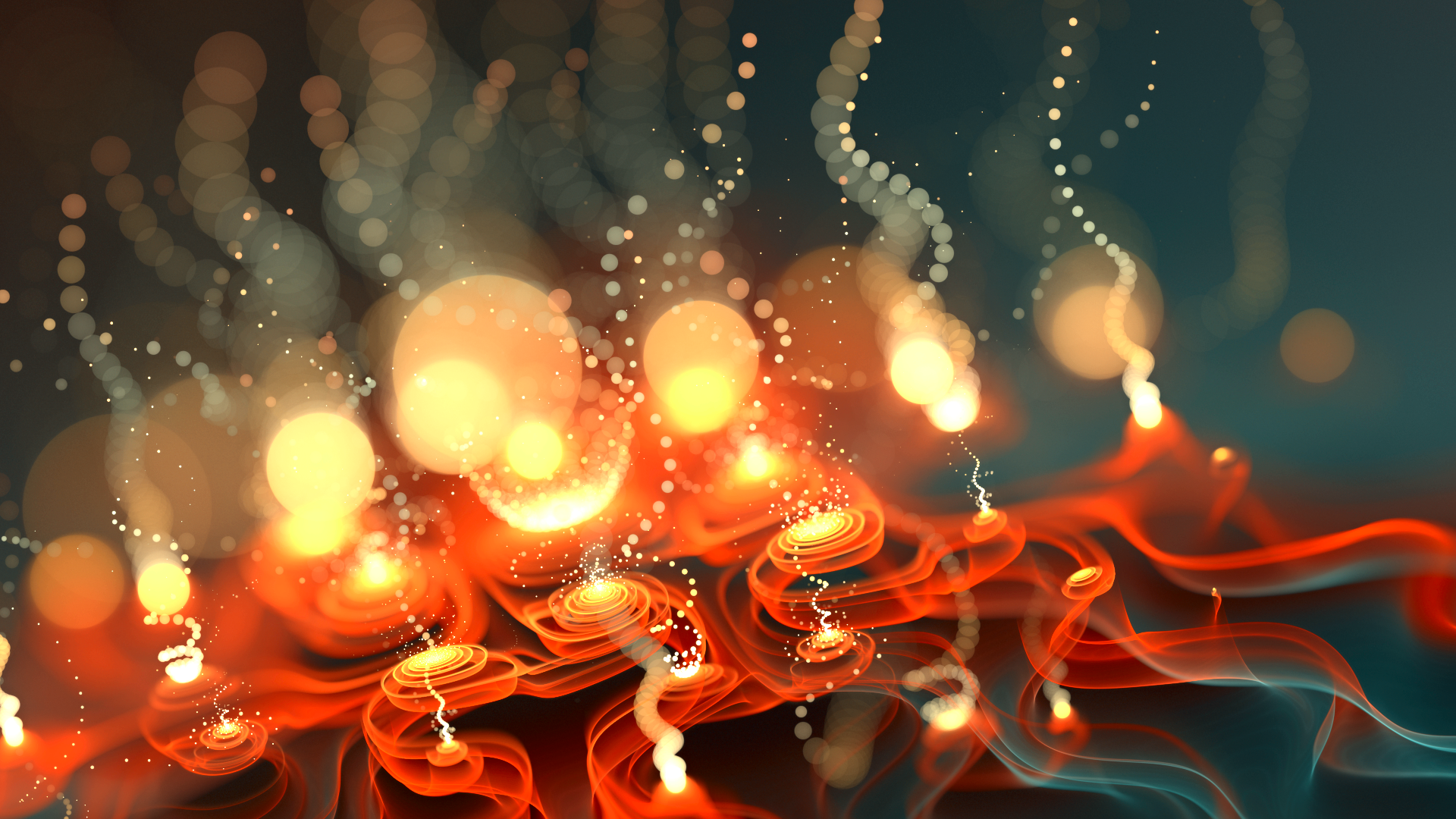 Radiant Fractal Glow: Abstract HD Wallpaper by SallySlips