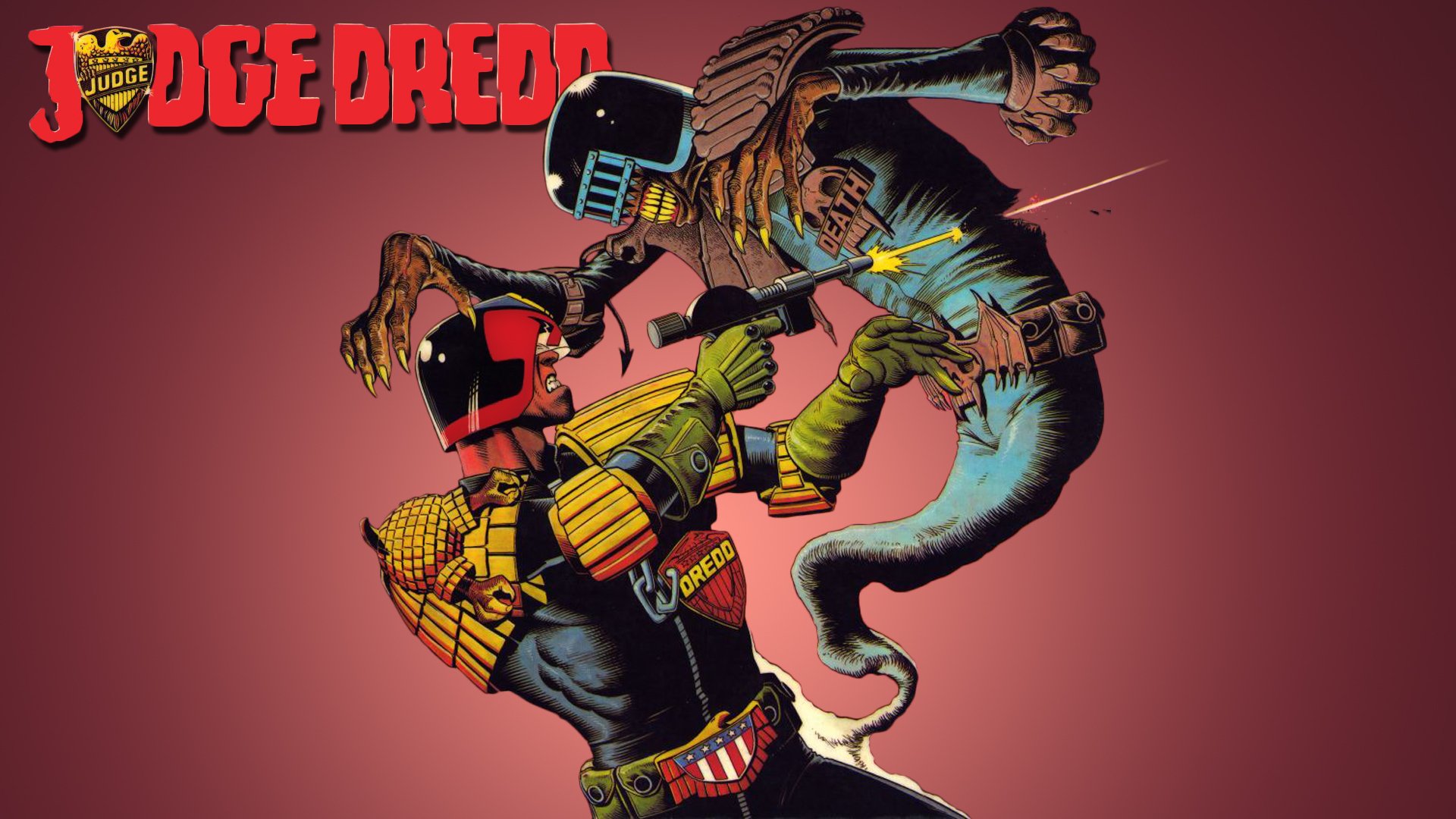 Download Comic Judge Dredd HD Wallpaper