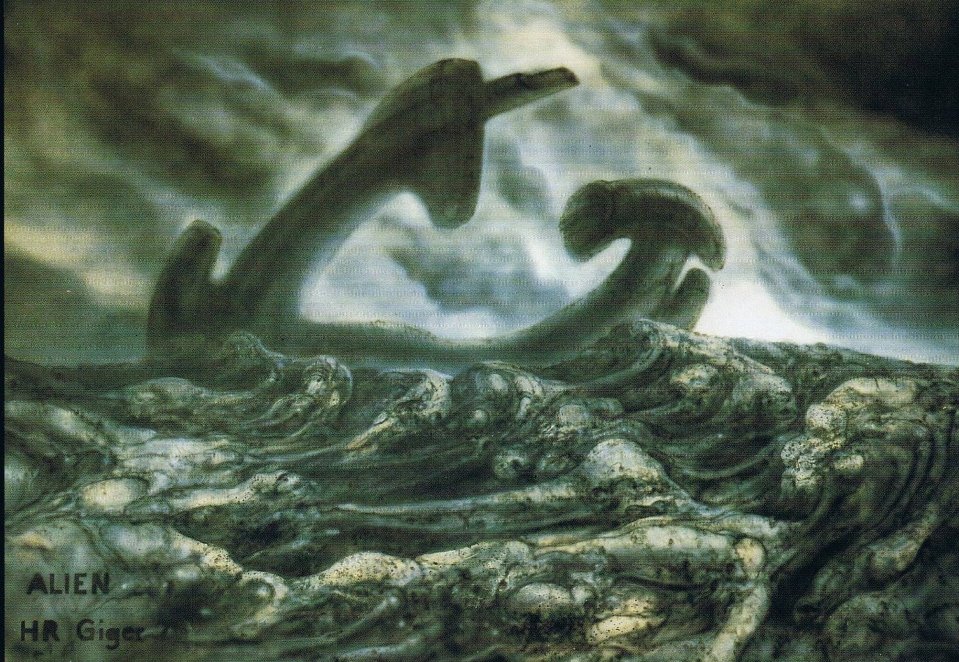 Alien Movie HD Wallpaper: Eerie Extraterrestrial Encounter