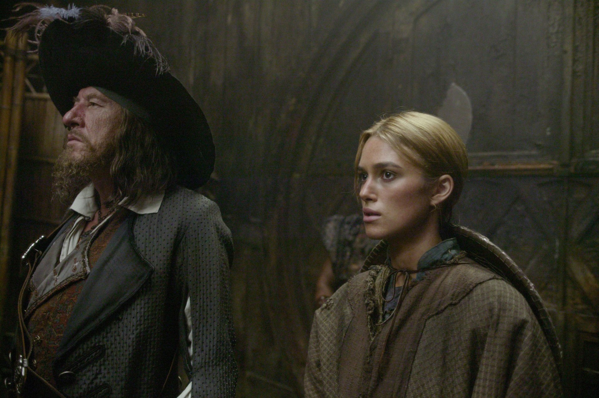 Download Hector Barbossa Geoffrey Rush Elizabeth Swann Keira Knightley ...