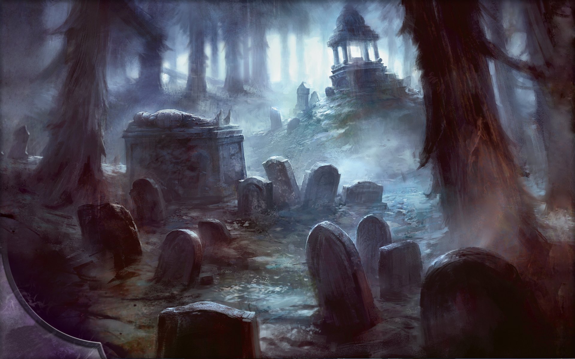 Magic: The Gathering — Haunted Necropolis (2K Quad HD Wallpaper) by ...