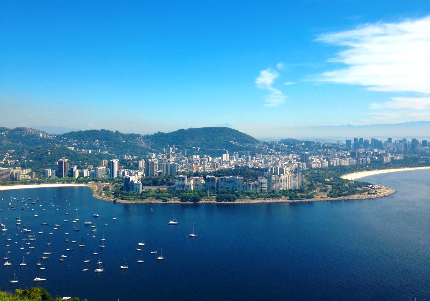 Rio de Janeiro Panorama: Vibrant Beachside Cityscape with Ocean Views ...