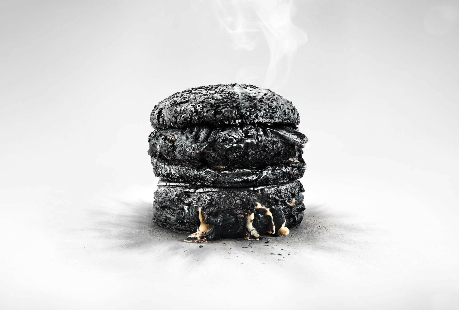 Download Food Burger Dark Smoky Gourmet Wallpaper