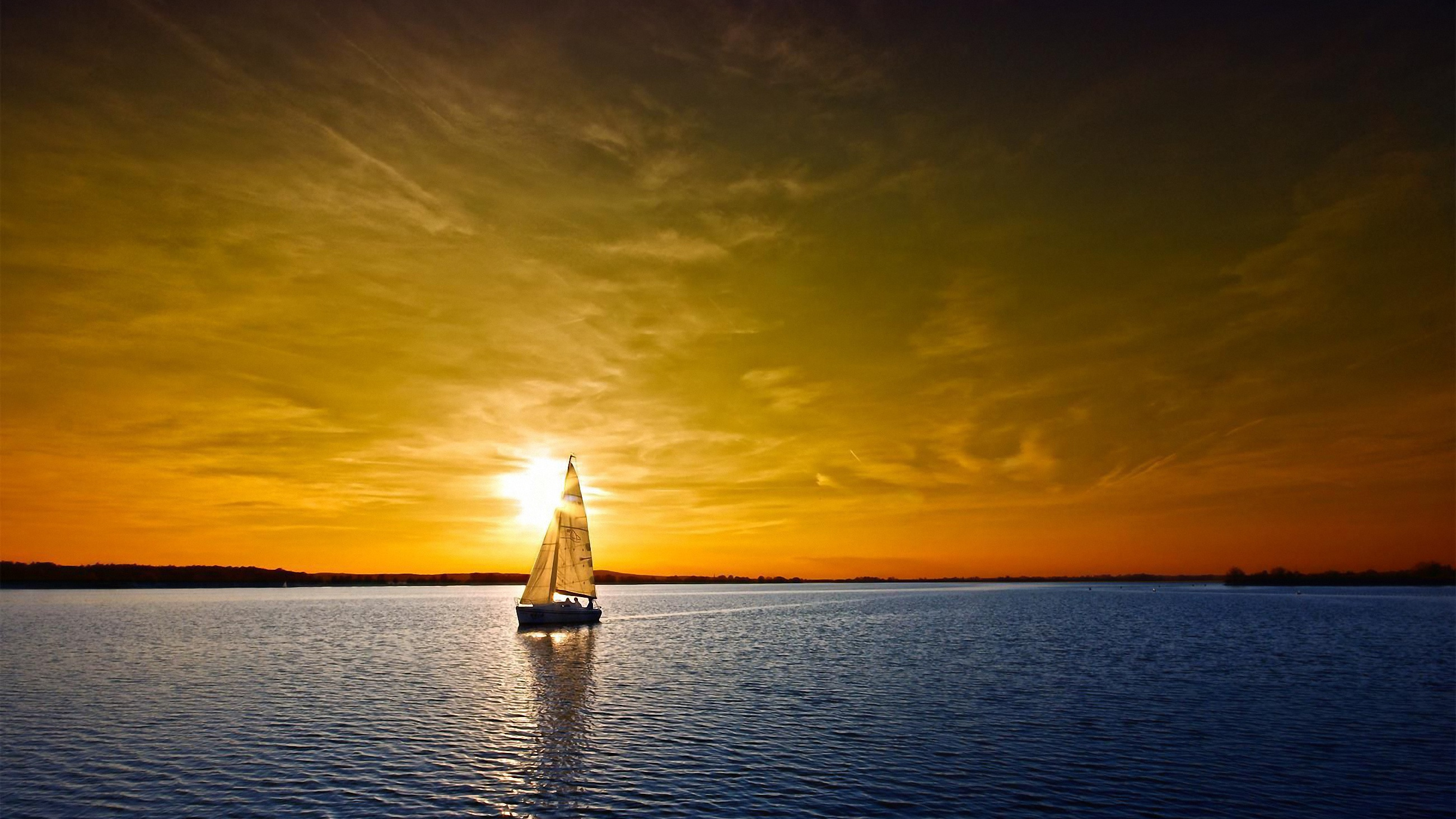 Download Scenery Sky Vehicle Sailboat HD Wallpaper
