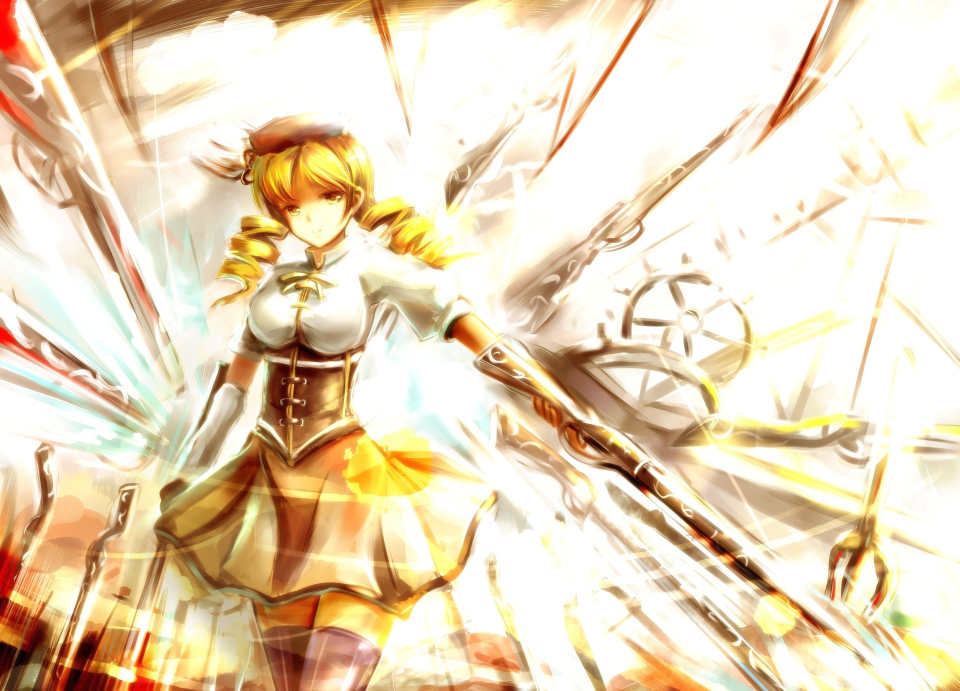 Download Mami Tomoe Anime Puella Magi Madoka Magica HD Wallpaper ...