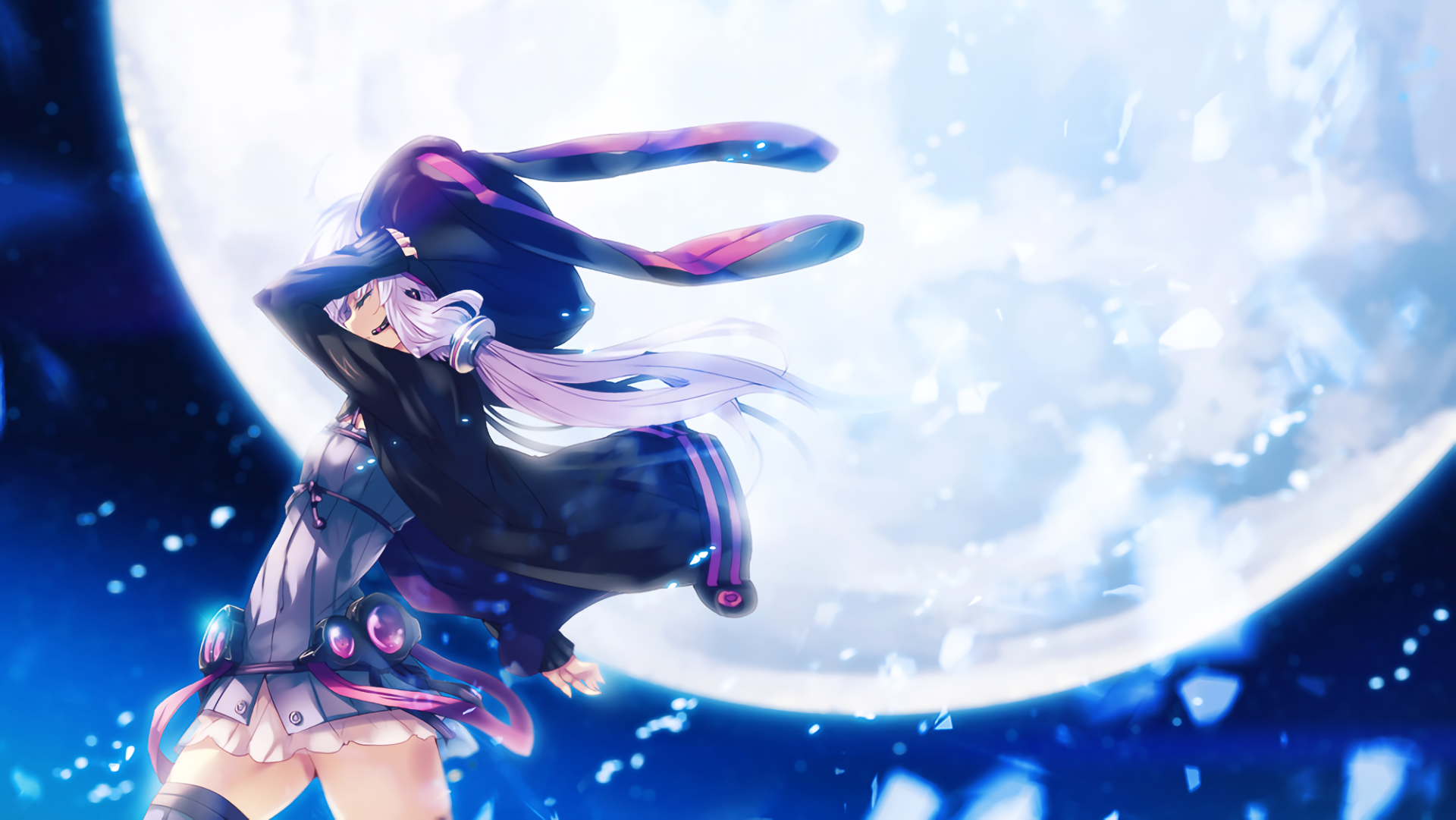 Yuzuki Yukari HD Anime Vocaloid Wallpaper – Moonlit Melody Spotlight by ...