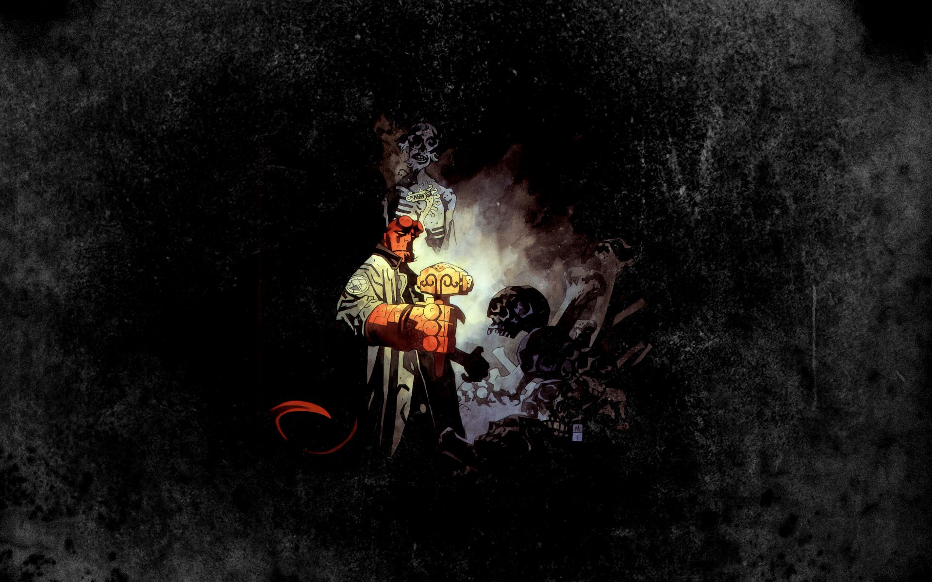 Download Comic Hellboy HD Wallpaper | 1920x1200 | Wallpaper Abyss