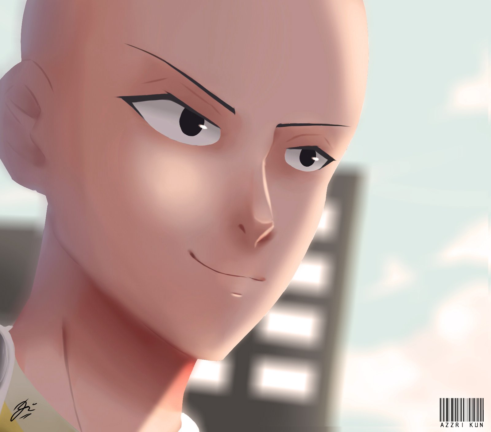 Saitama’s Epic HD Wallpaper – One-Punch Man Anime Power Display by ...