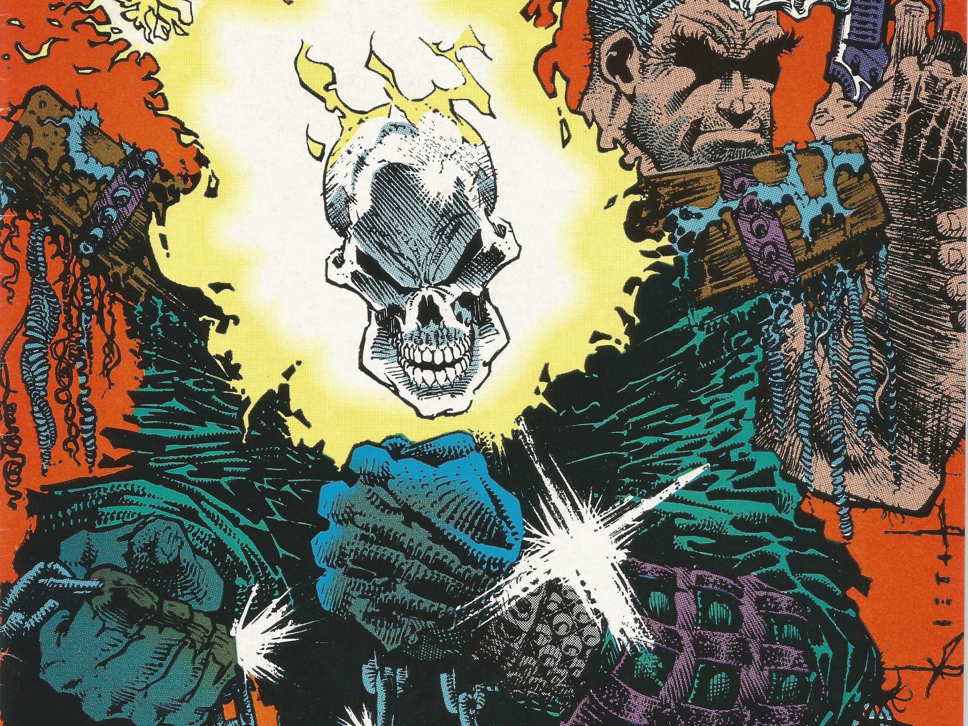 Ghost Rider Comic Art - Stunning 4K Ultra HD Wallpaper