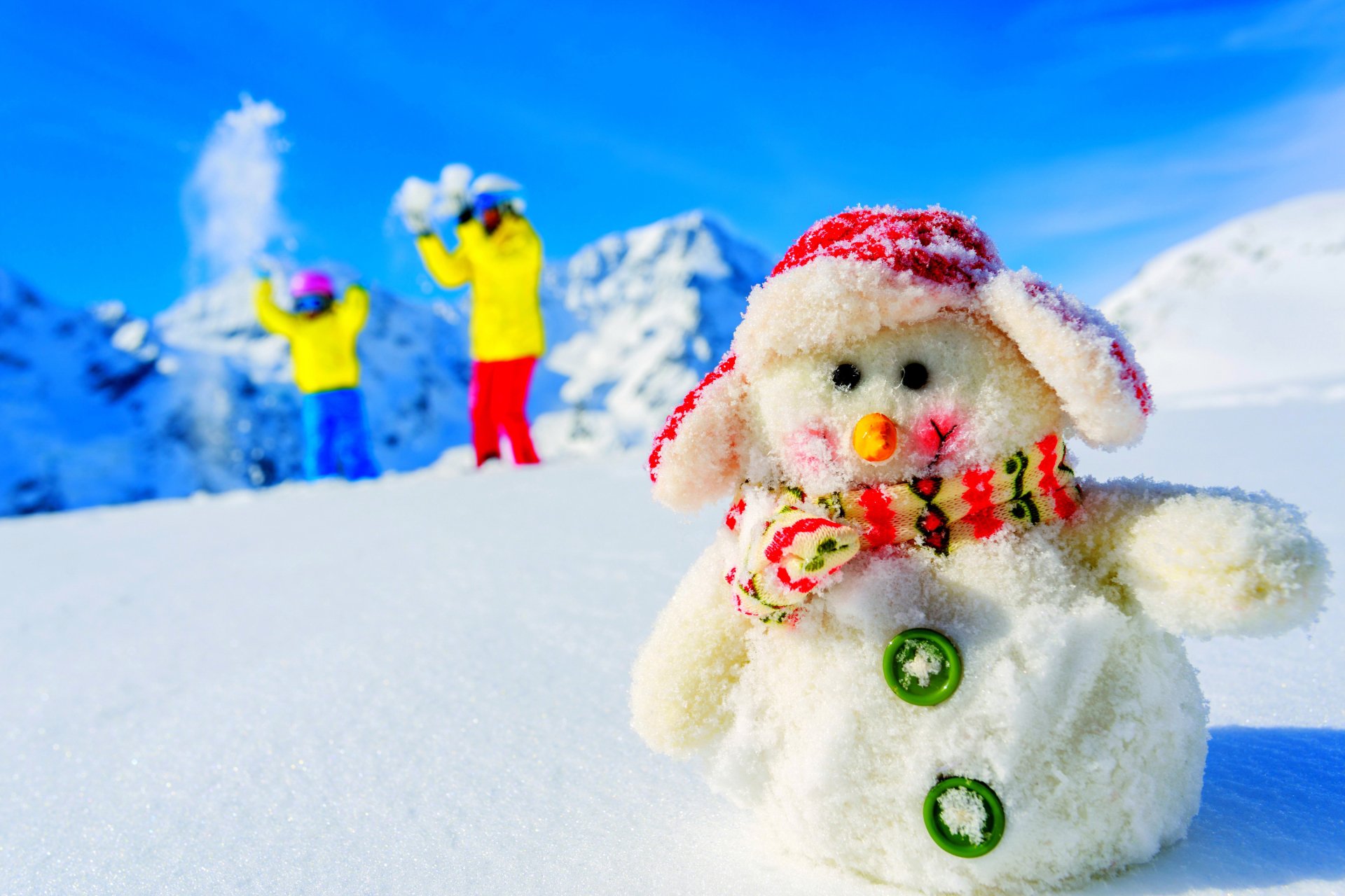 Download Snow Holiday Snowman Photography Winter HD Wallpaper