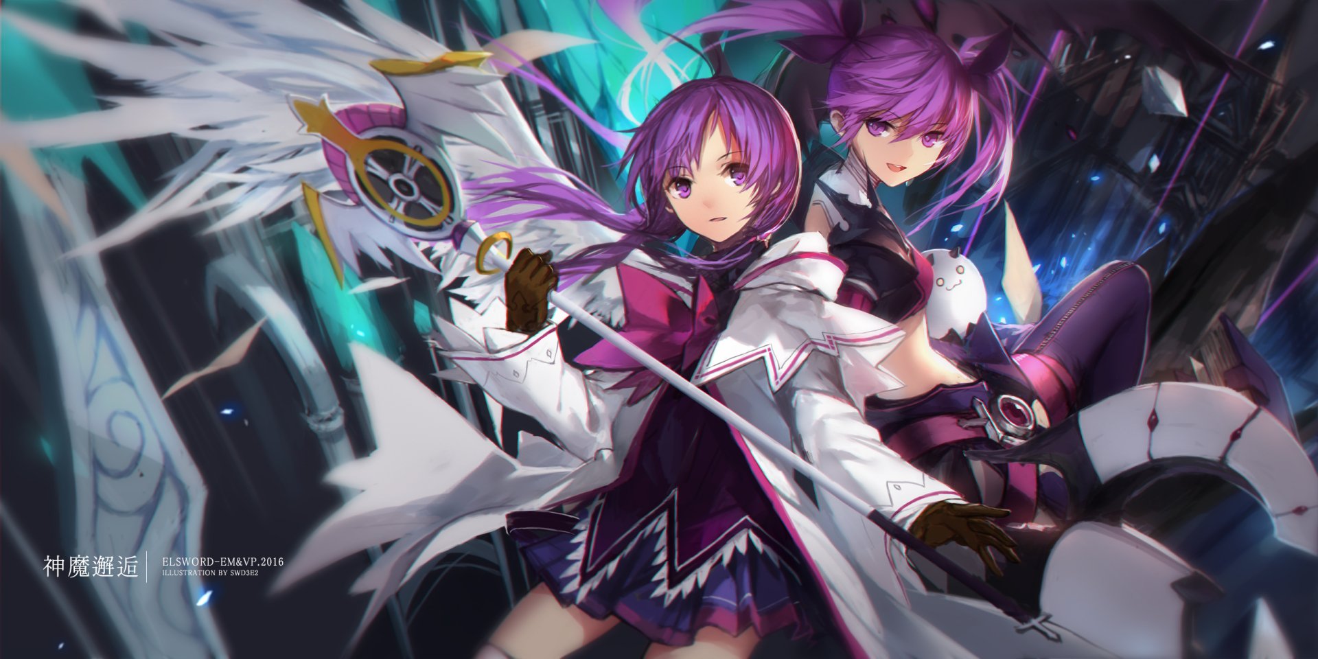 Aisha in Action: HD Wallpaper from Elsword by swd3e2