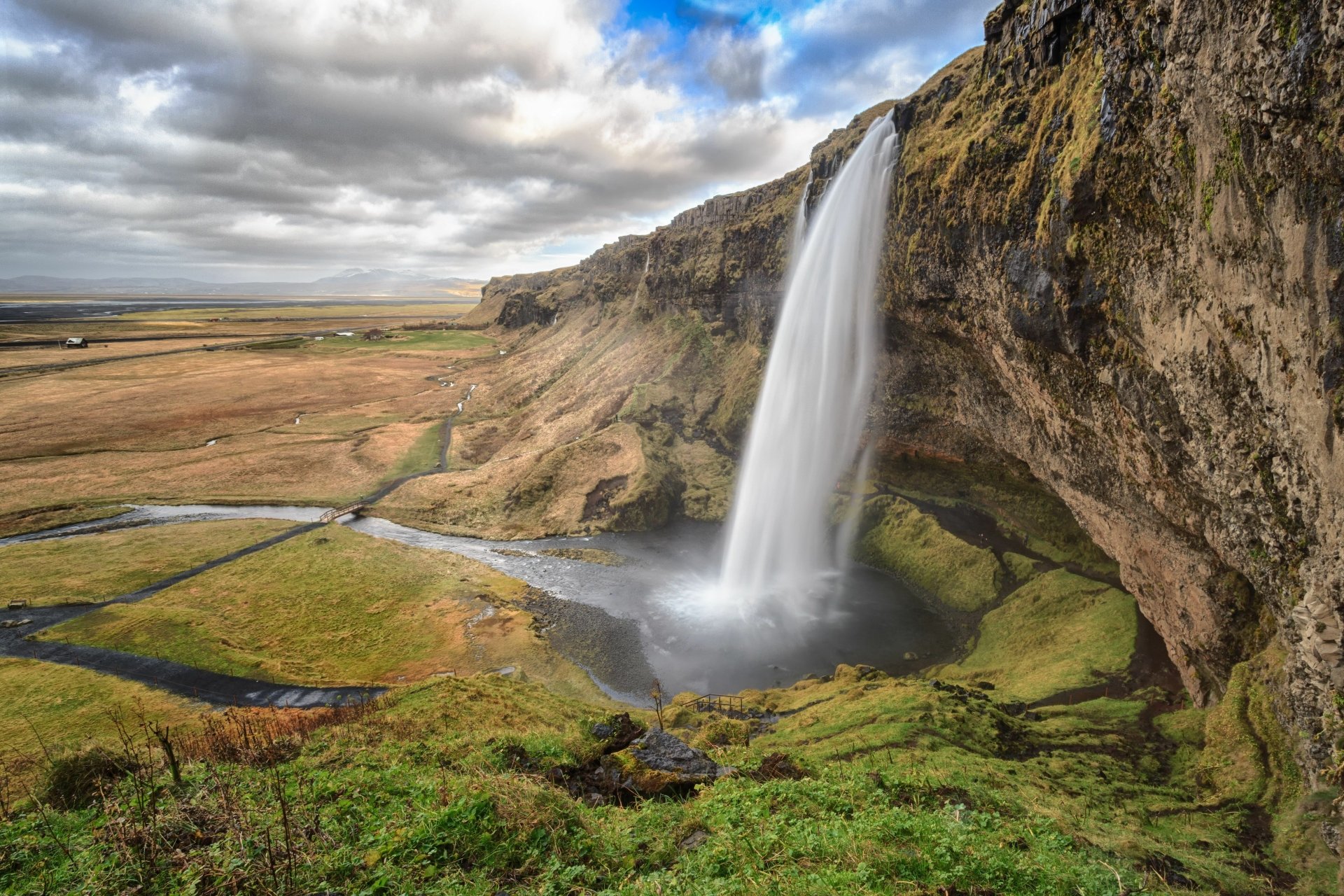 Download Waterfall Nature Seljalandsfoss 4k Ultra HD Wallpaper