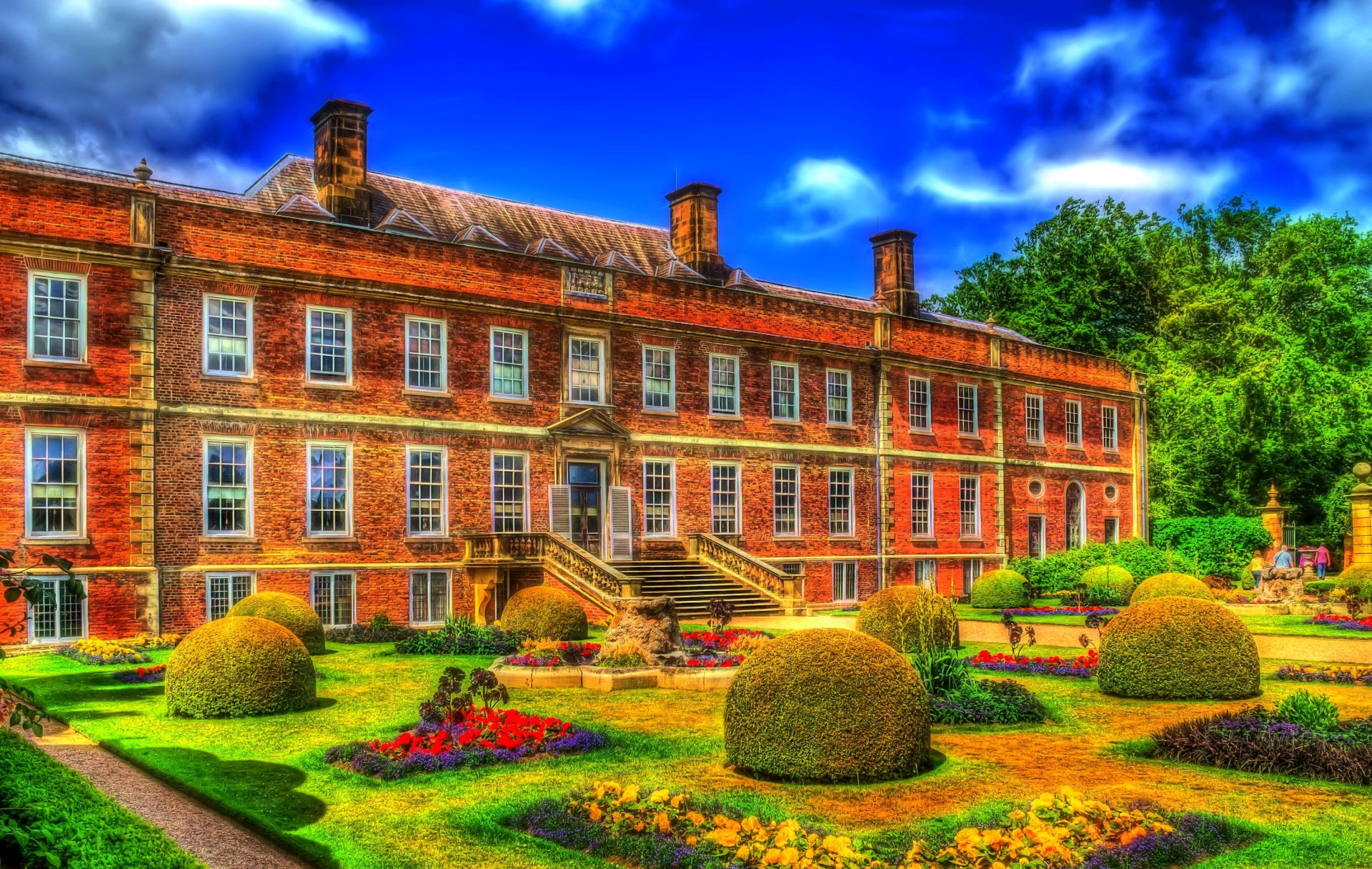 Erddig Hall Garden: Vibrant Flowers & Classic Welsh Heritage in HDR ...