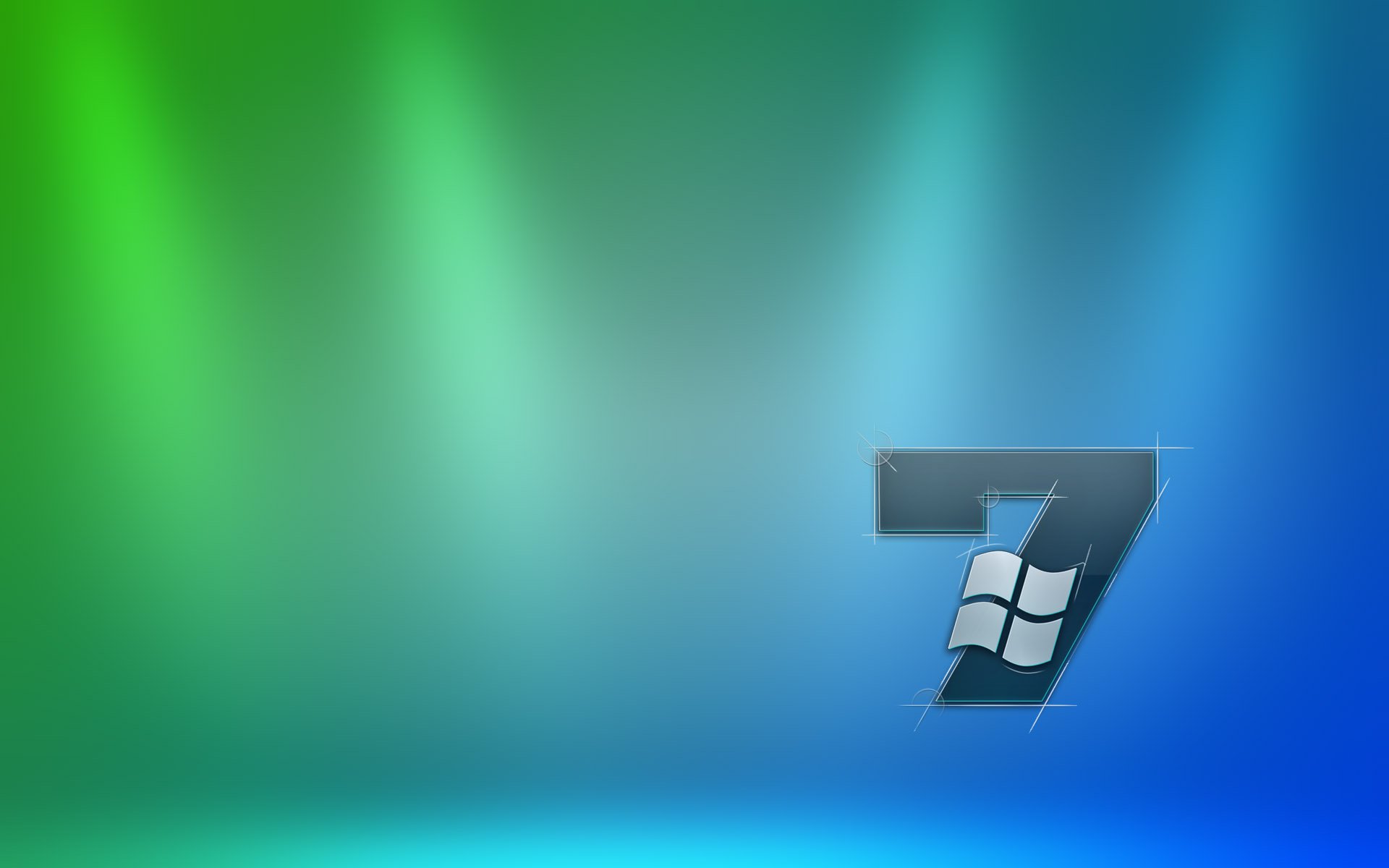 HD Technology Vibes: Sleek Windows 7 Wallpaper