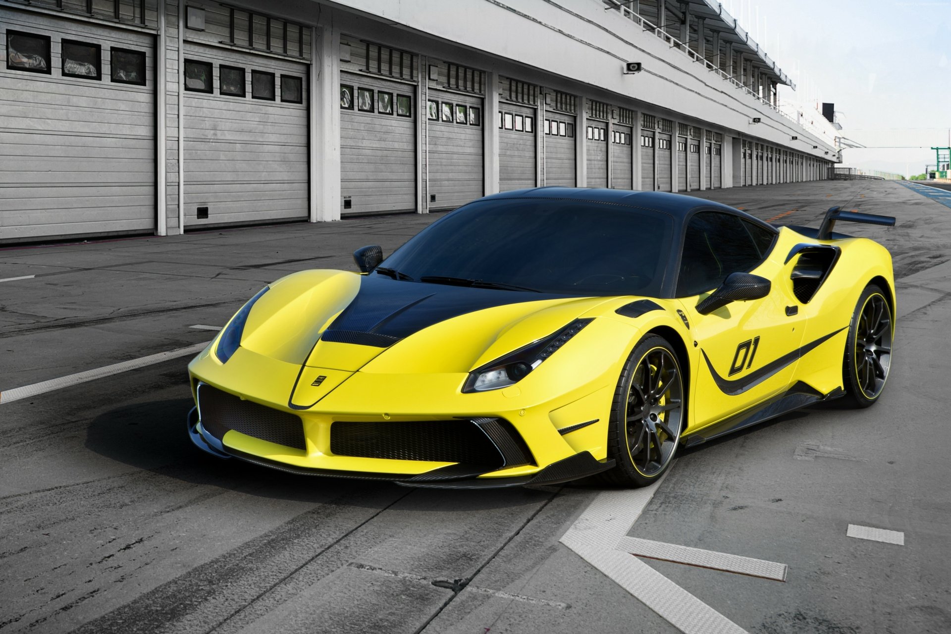 Yellow Ferrari 488 Supercar Race Car – 4K Ultra HD Wallpaper ...