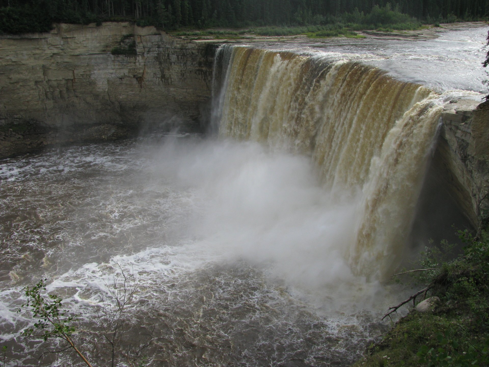Download Canada Nature River Waterfall Alexandra Falls HD Wallpaper