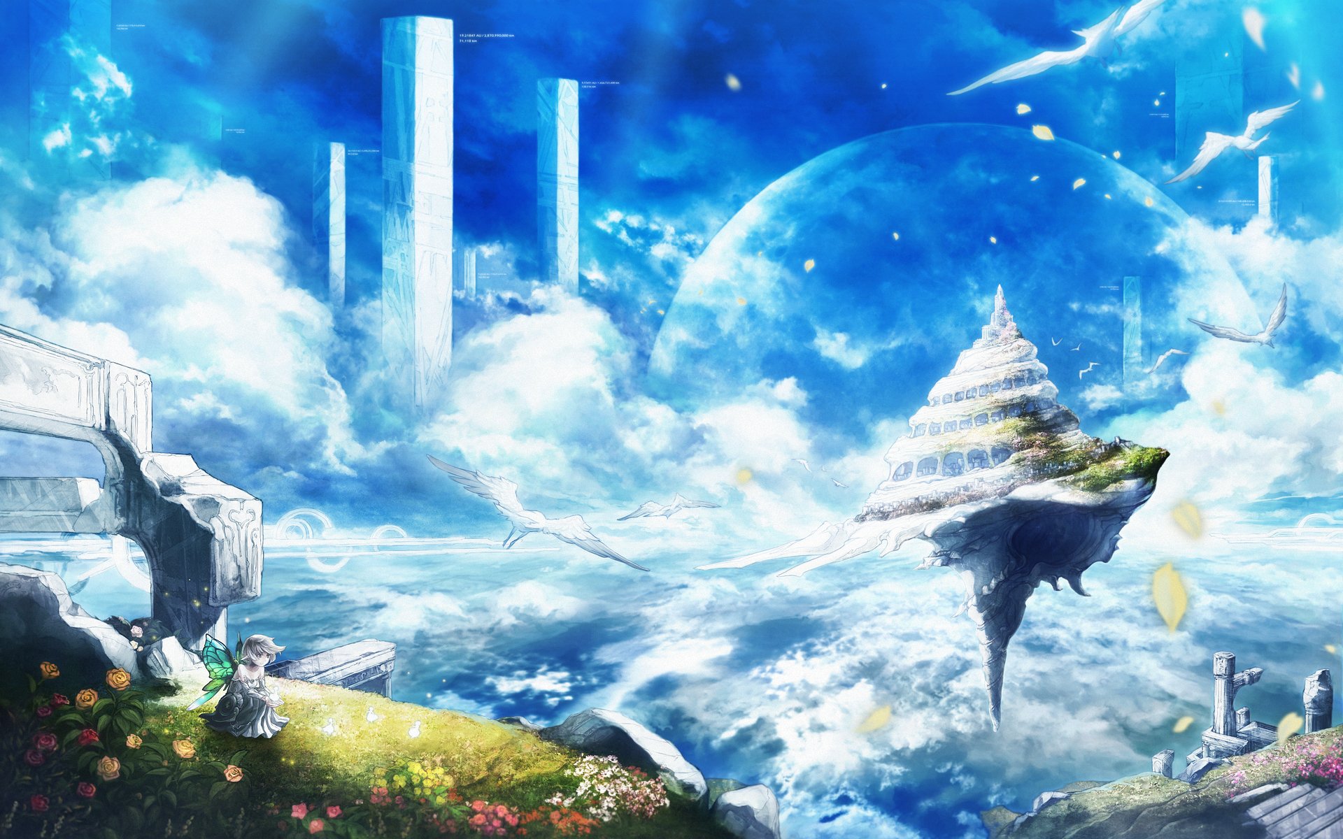 Dreamscape: A Stunning HD Anime Wallpaper by chitose rin