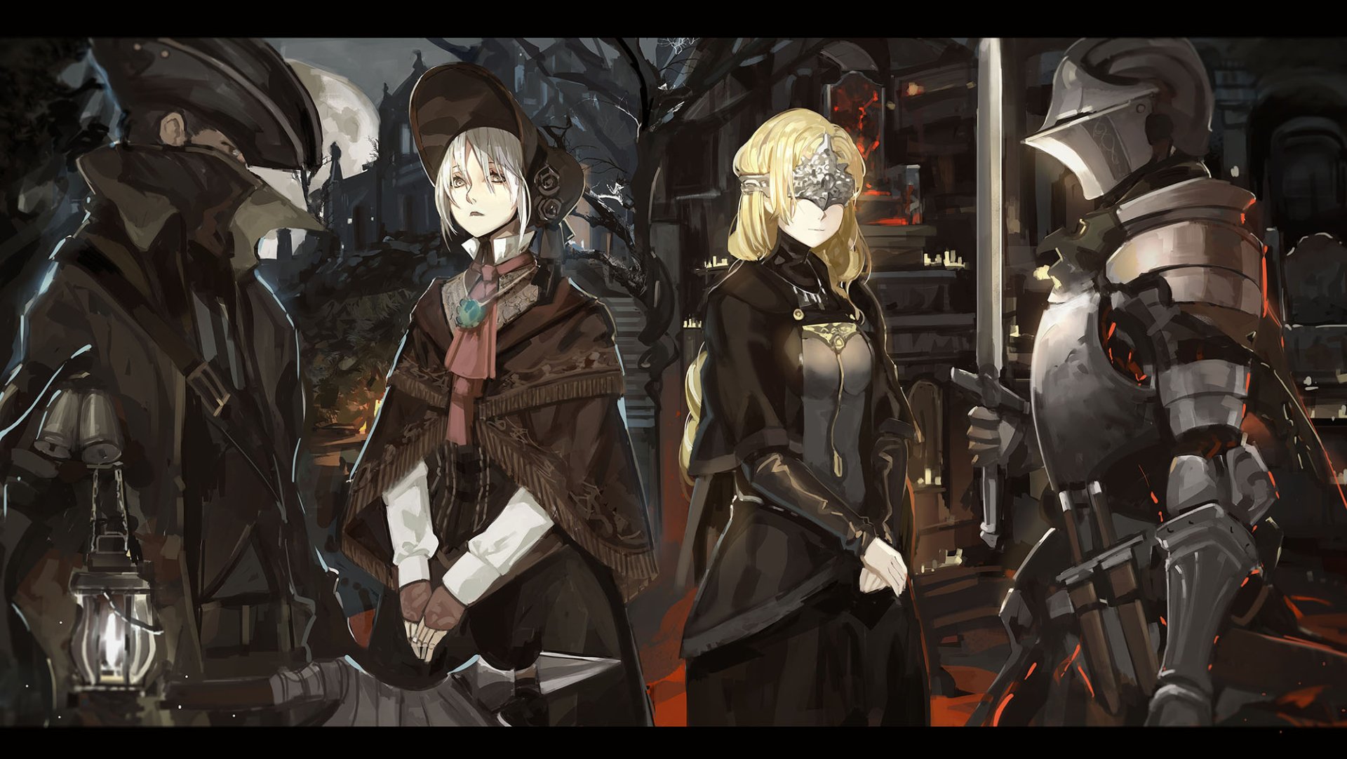 Bloodborne x Dark Souls III HD Wallpaper: A Dark Fantasy Crossover by ...