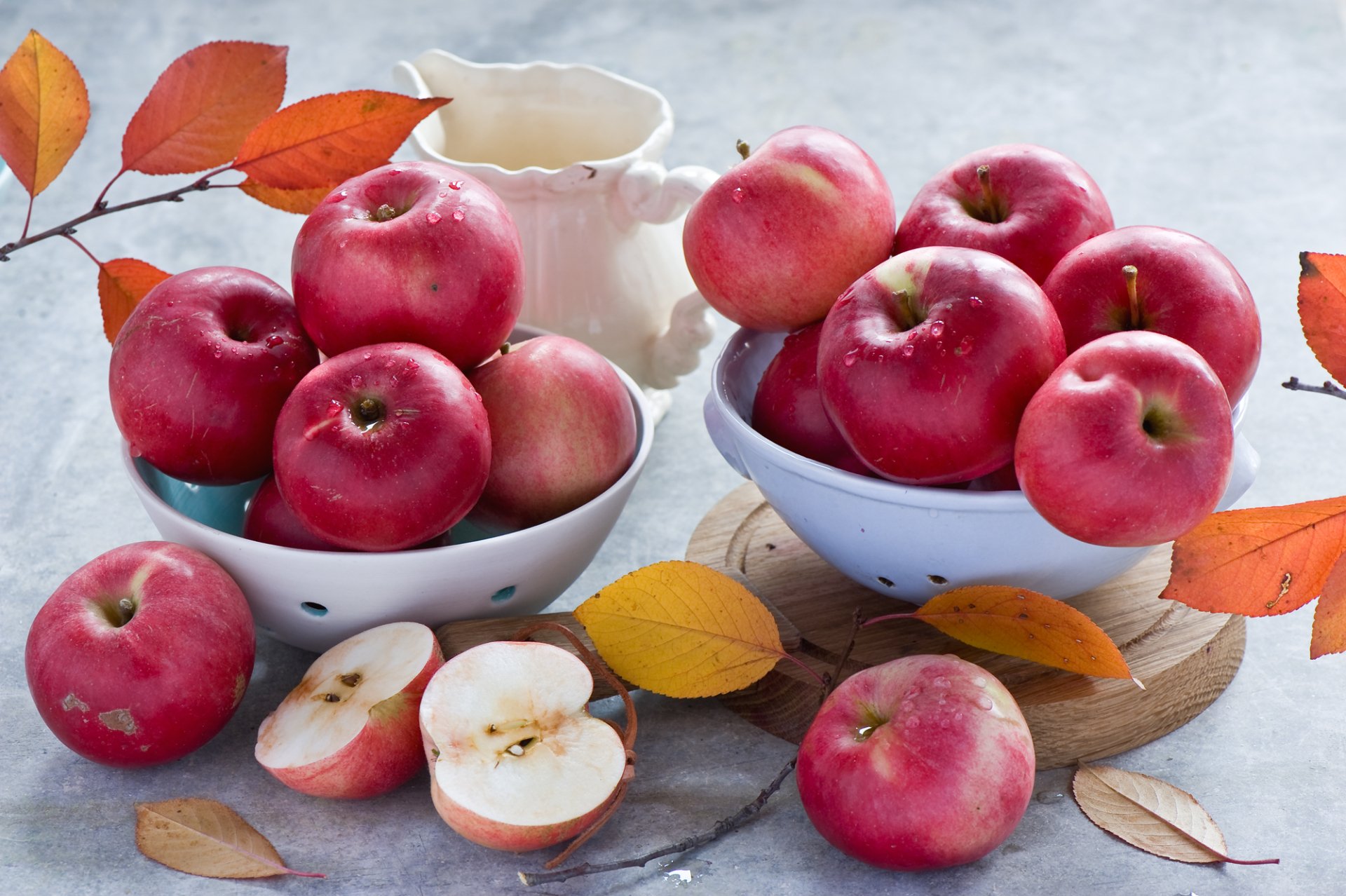 Autumn Apples — HD Still Life Wallpaper by Anna Verdina | 2000x1331 ...