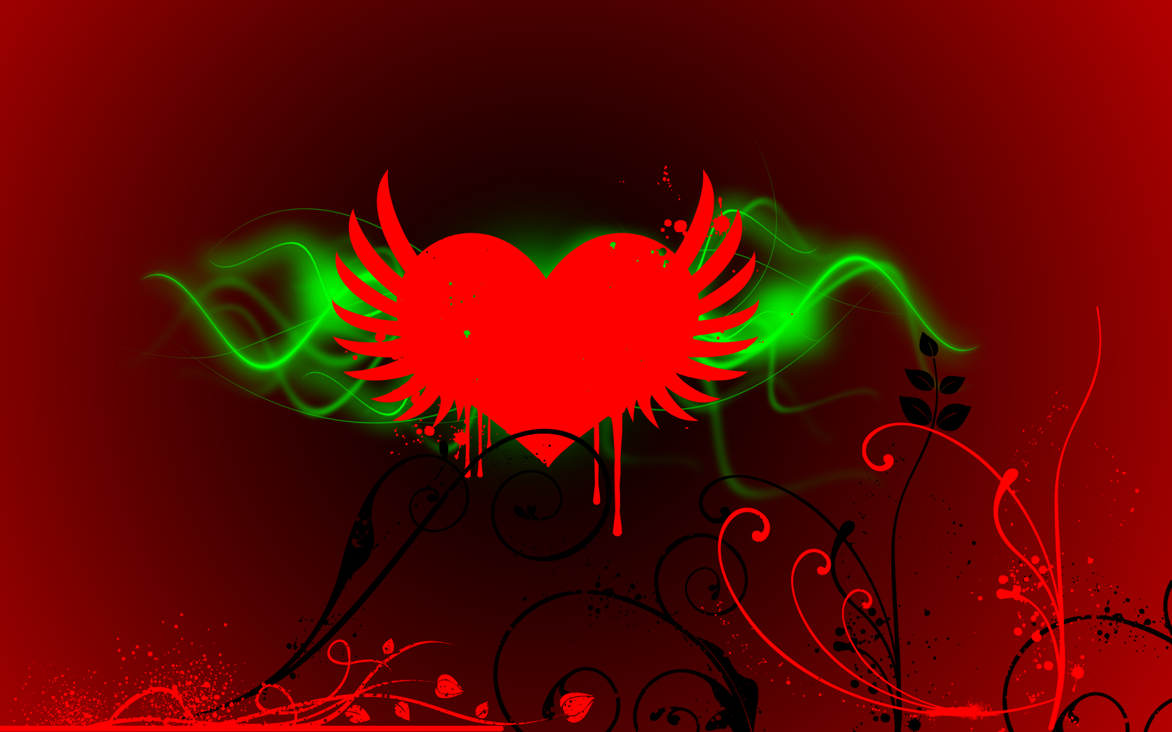 Artistic Love: A Stunning HD Wallpaper for the Heart