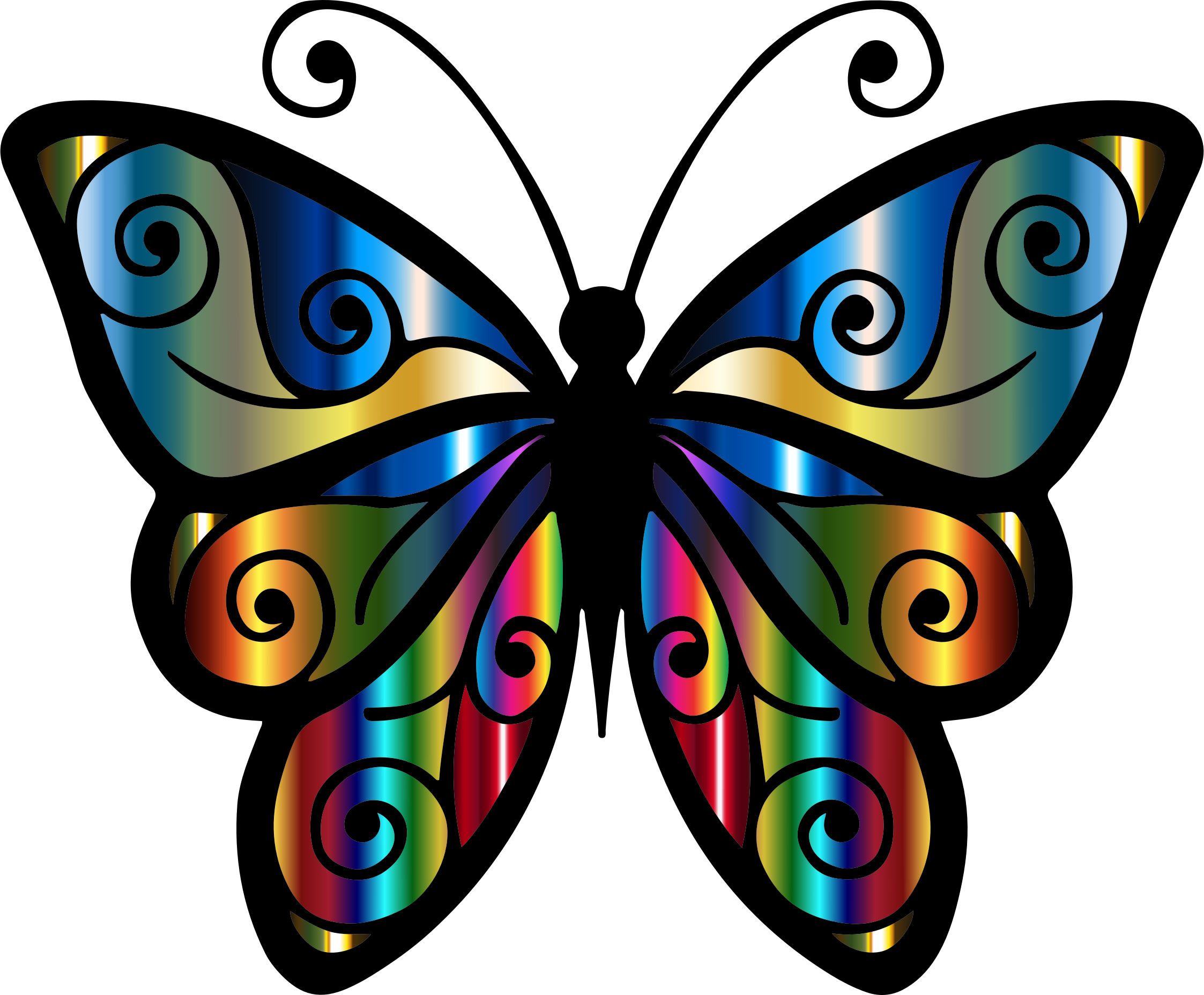 Download Colorful Colors Artistic Butterfly HD Wallpaper
