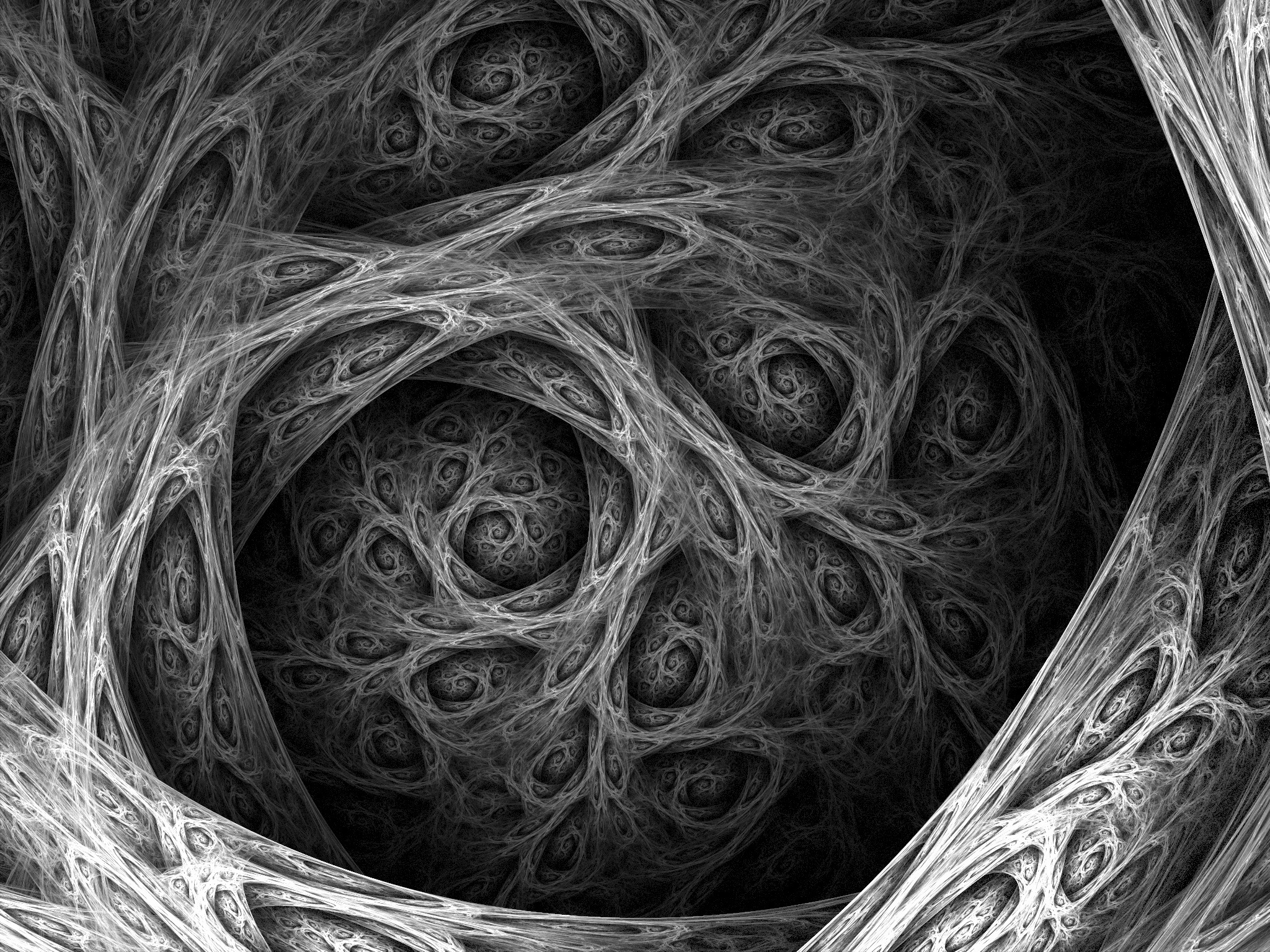 Abstract Fractal HD Wallpaper: Entangled Dimensions