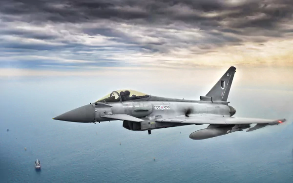 Eurofighter Typhoon in Action: HD Wallpaper