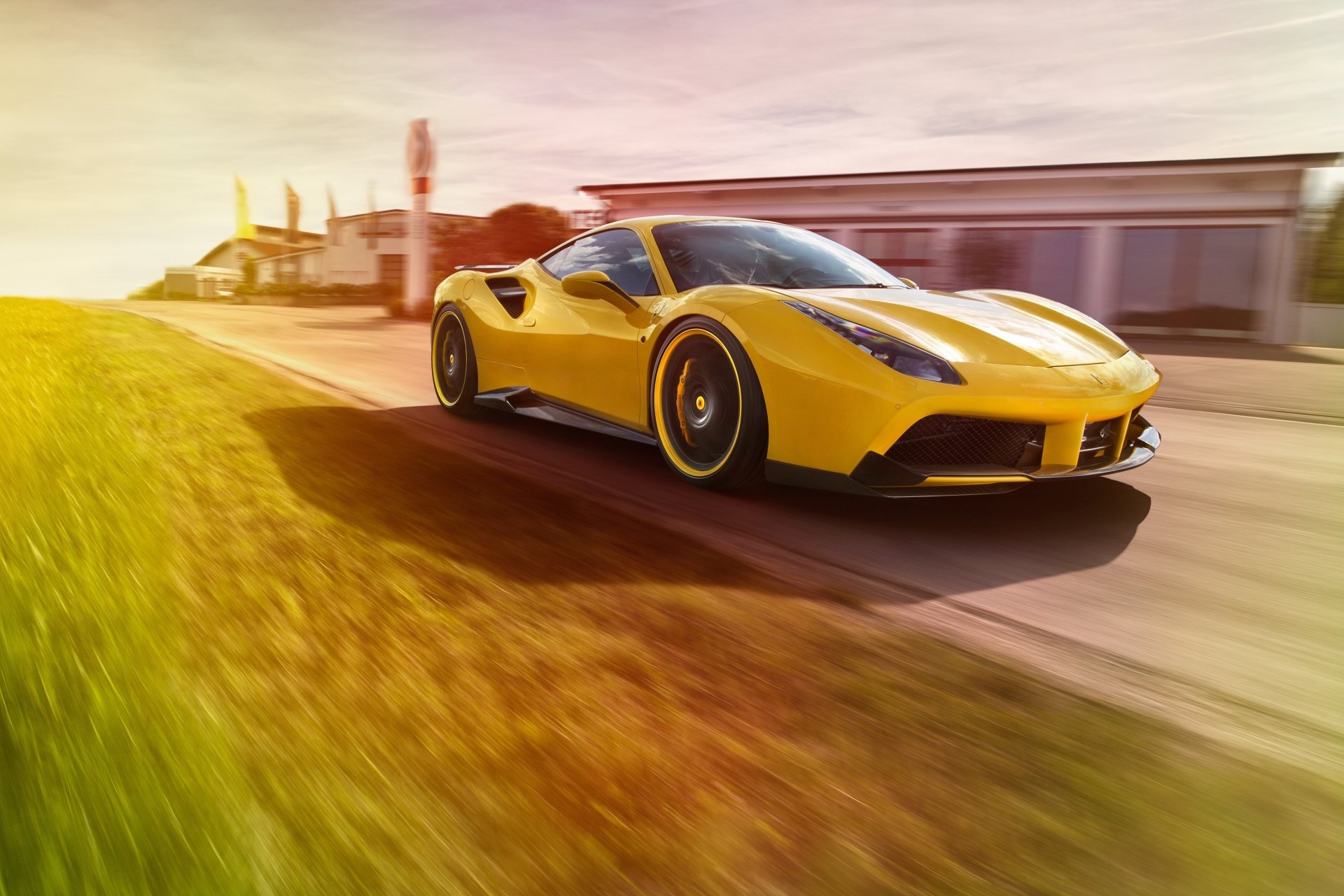 Download Car Supercar Yellow Car Ferrari Ferrari 488 GTB Vehicle ...