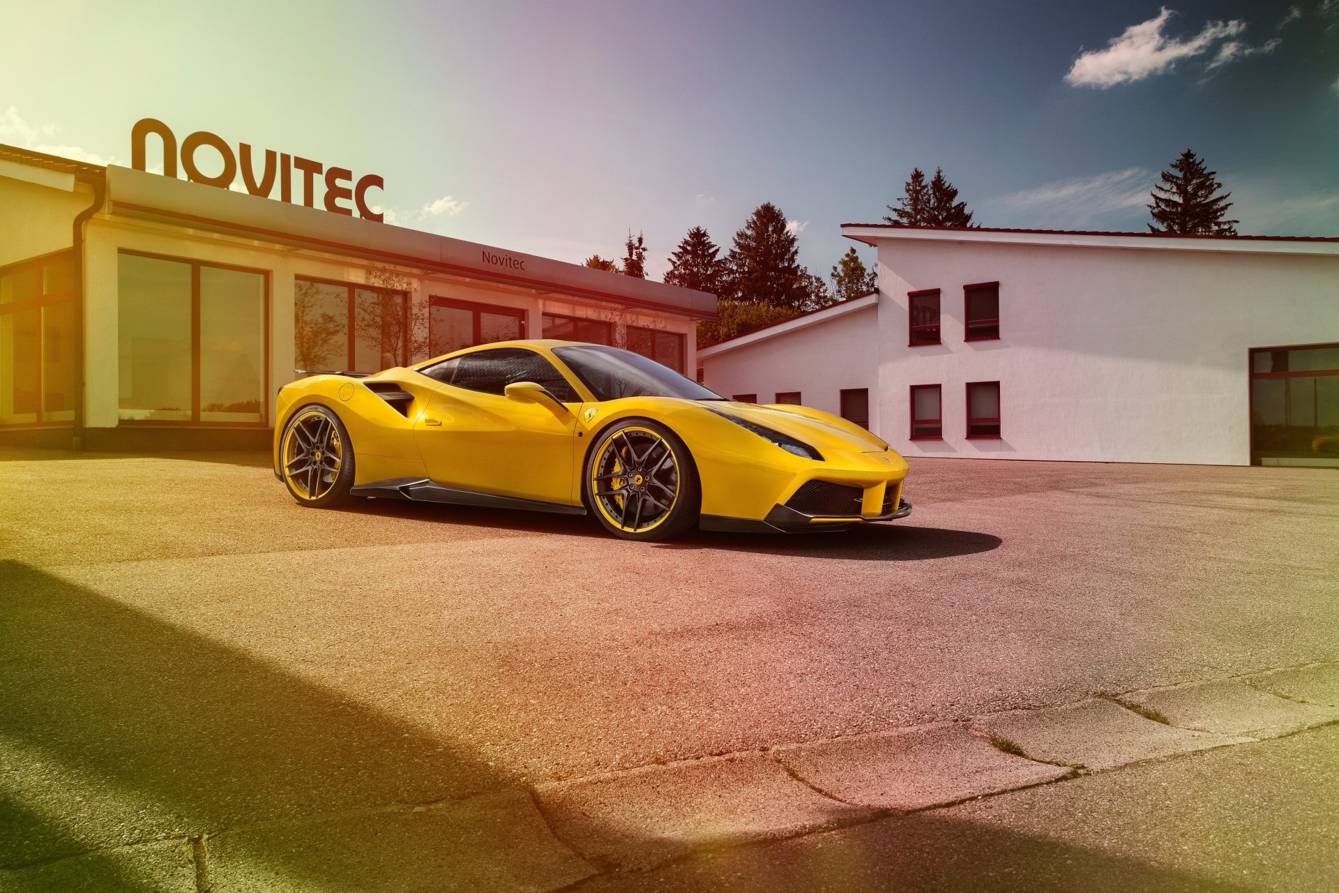 Download Car Yellow Car Supercar Ferrari Ferrari 488 GTB Vehicle ...