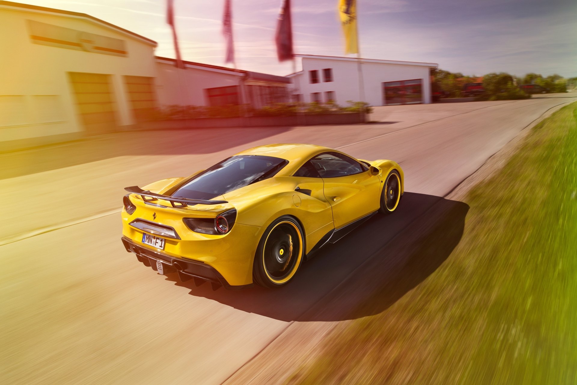 Download Yellow Car Car Supercar Ferrari Ferrari 488 GTB Vehicle ...