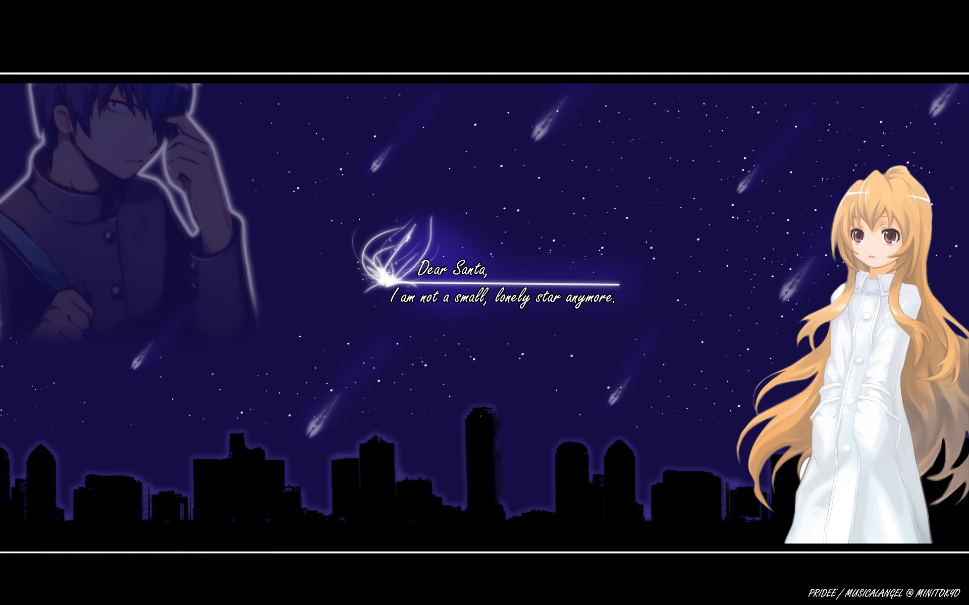 Toradora! HD Anime Wallpaper – Night Sky Romance Scene